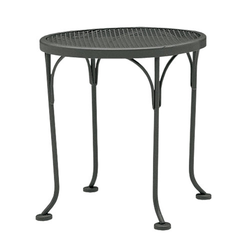 Woodard Briarwood Round Metal Outdoor Side Table & Reviews | Wayfair