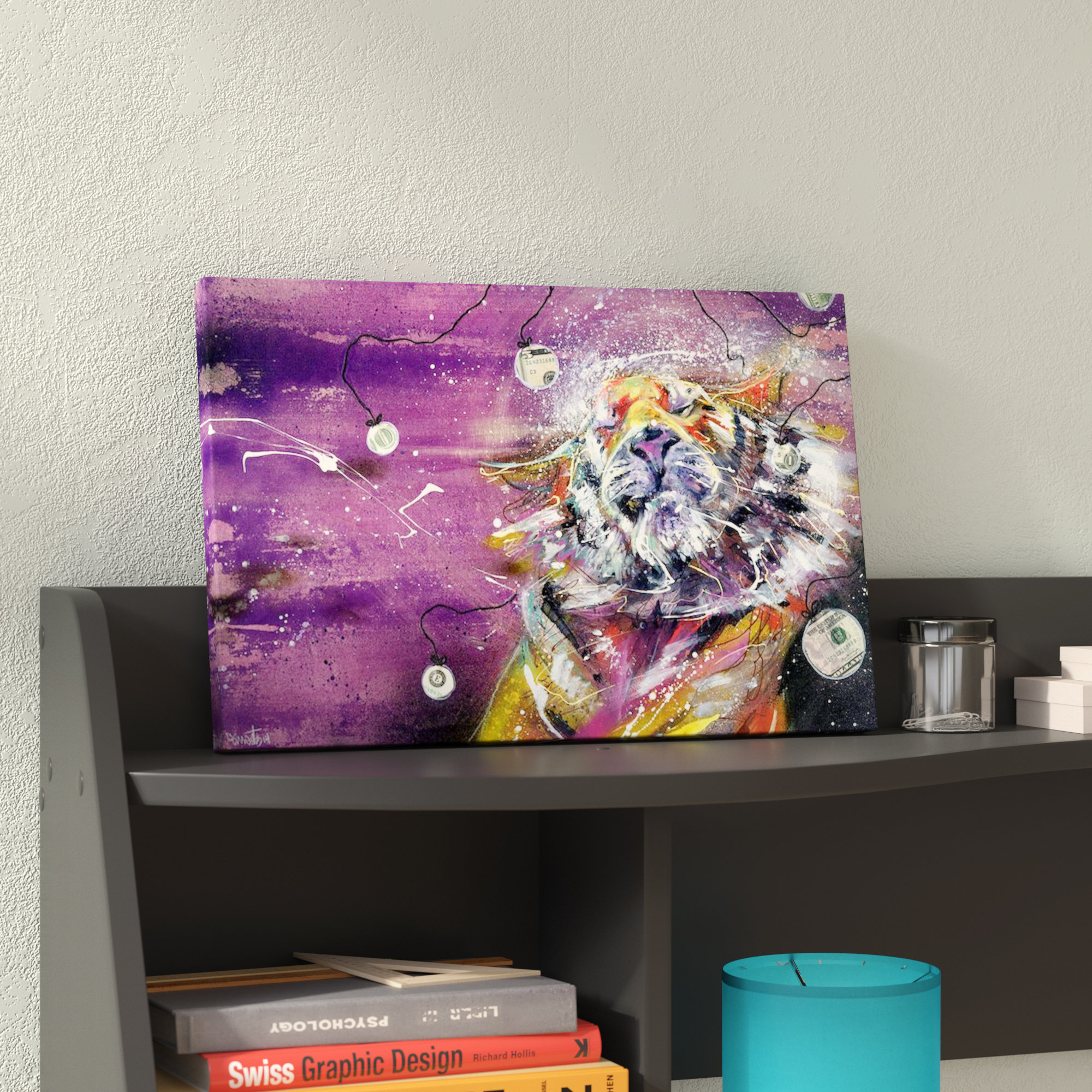 East Urban Home " Paperless Tiger " by Black Ink Art | Wayfair