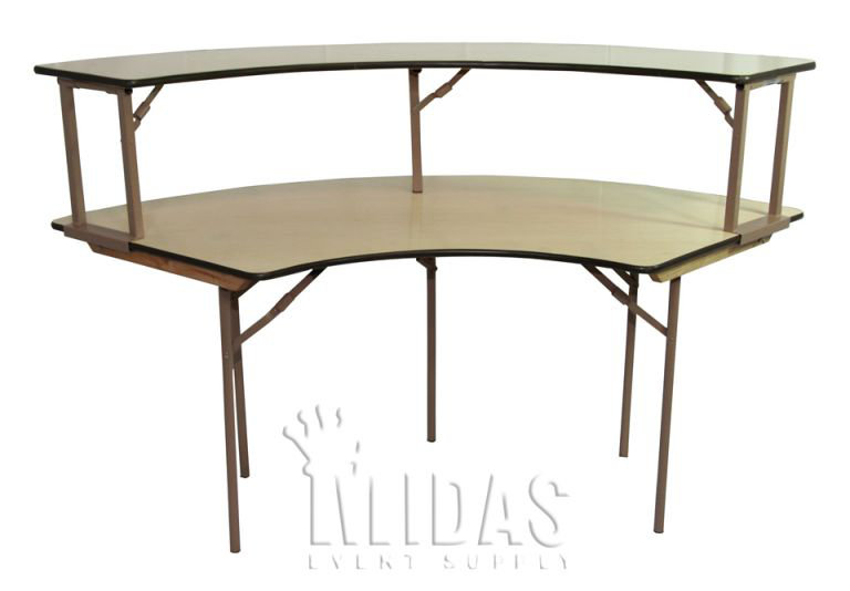 Midas Event Supply Elite Semi-circle Bar Top Riser | Wayfair