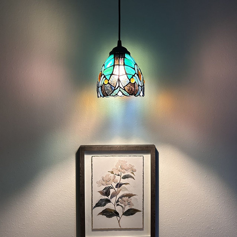 Fleur De Lis Living Shehan Tiffany Mini Hanging Lights Stained Glass ...