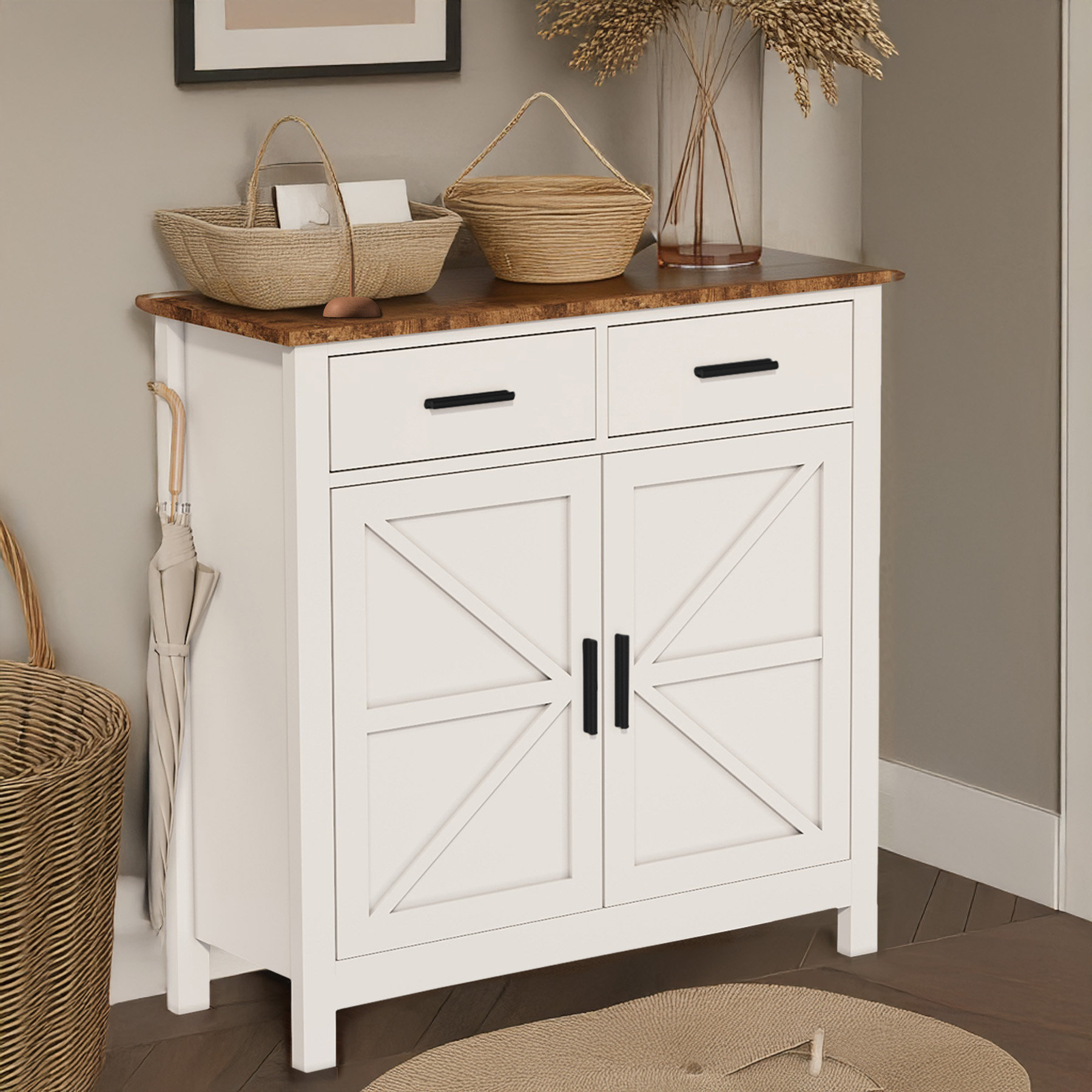 Latitude Run® Modern Farmhouse Buffet Ruffino with Storage - Wayfair Canada
