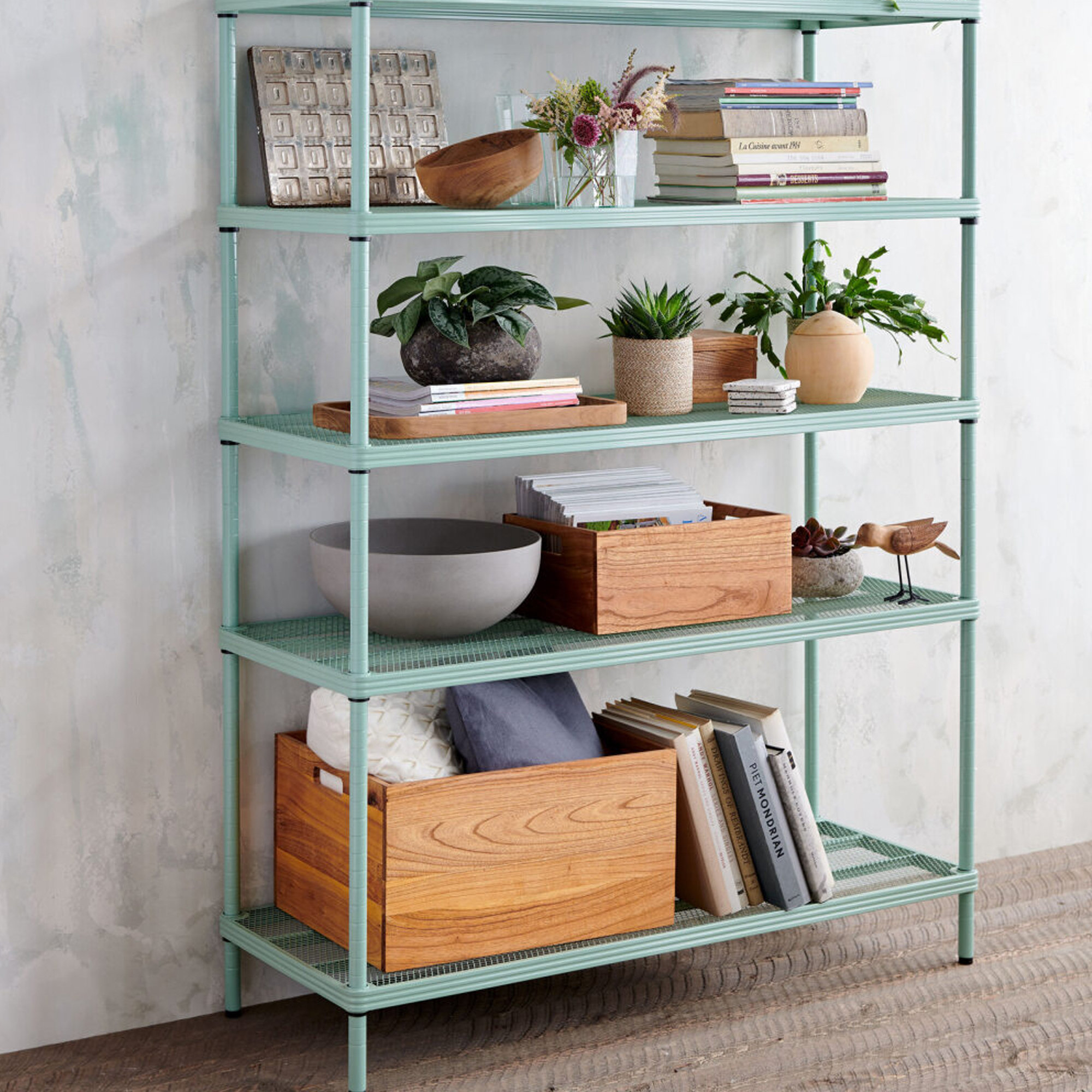 Rebrilliant Design Ideas MeshWorks 2 Tier Full Size Metal Storage ...