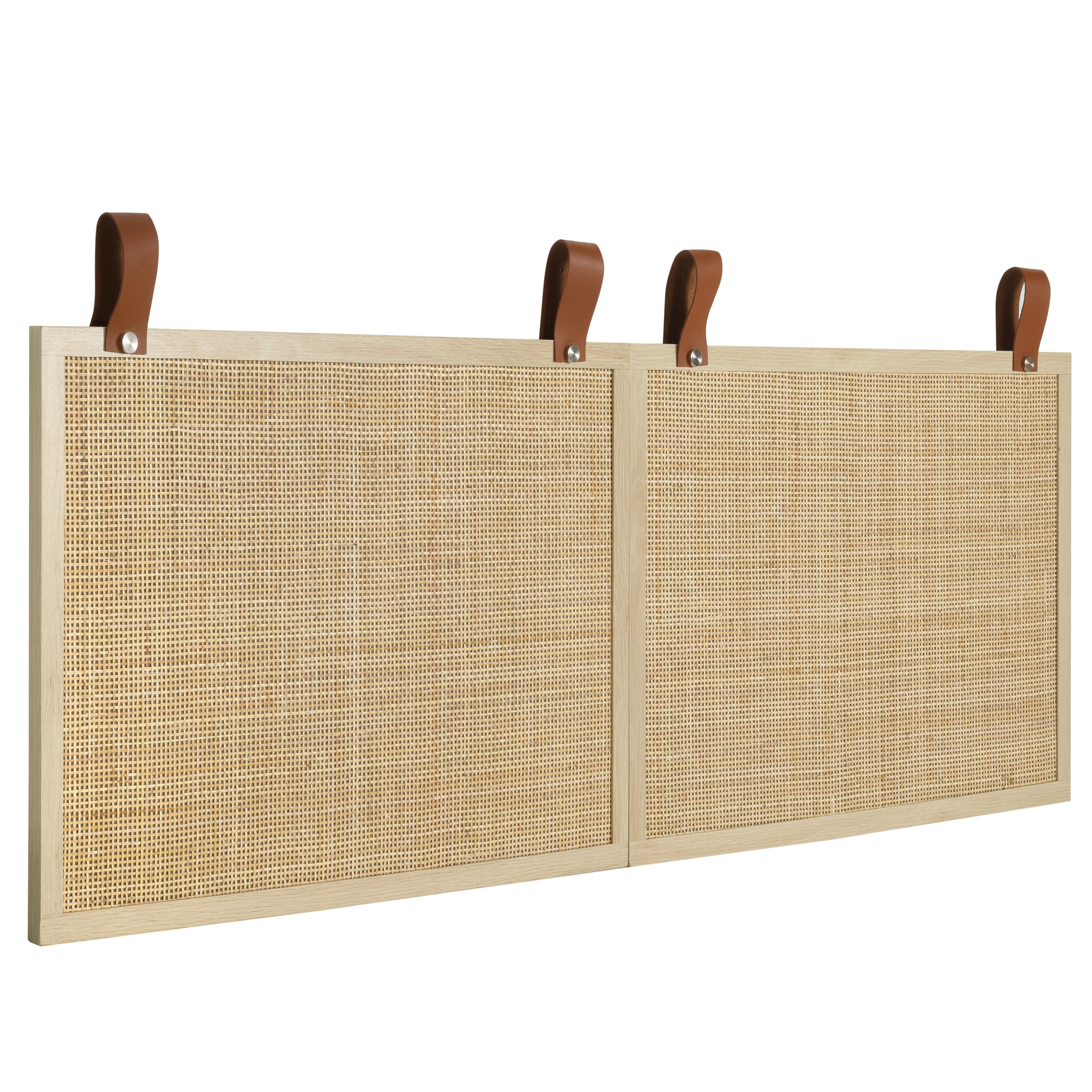 Toeasliving Short double decorative panel,Head board,Natural Rattan ...