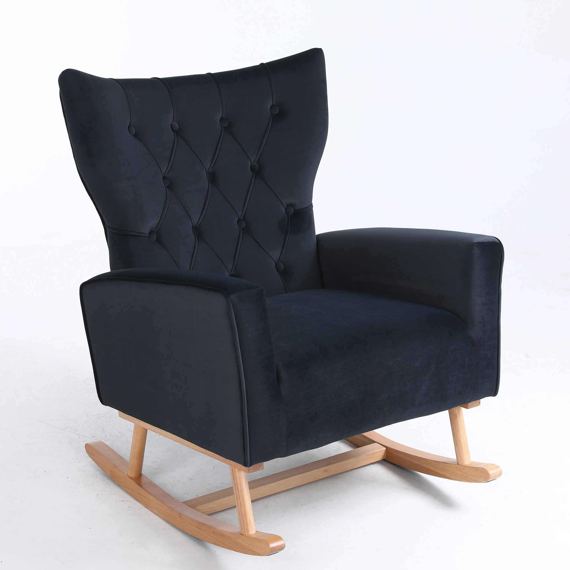 House of Hampton® Almando Baby Room High Back Rocking Chair Nursery ...