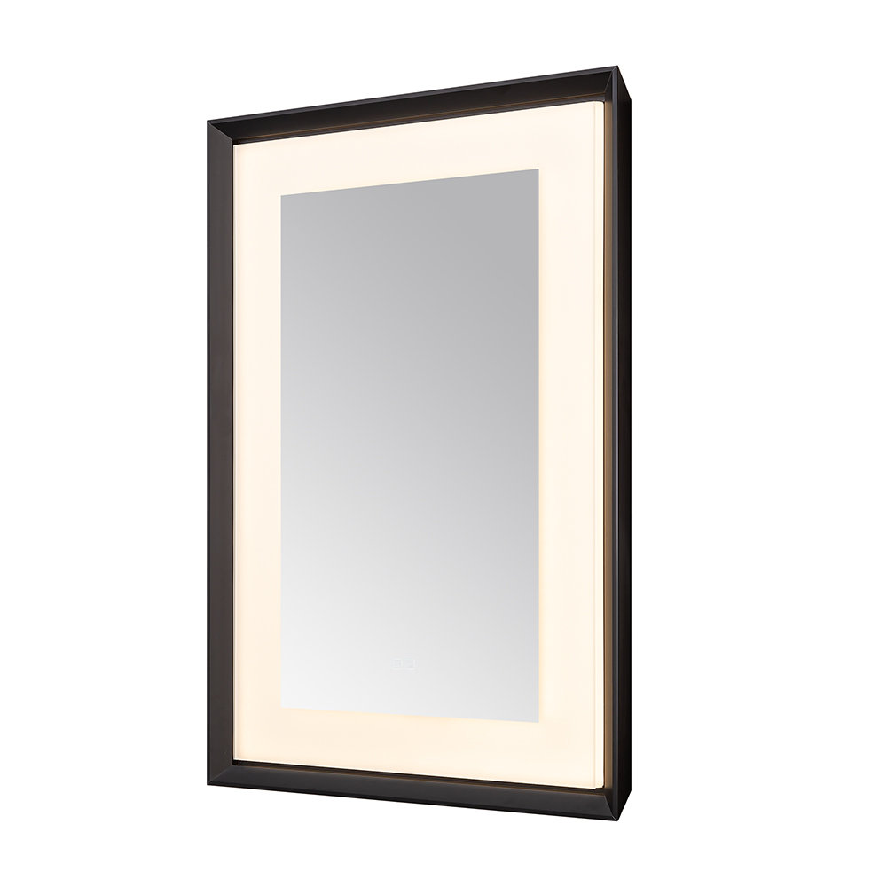 Hokku Designs Madison Led Lighted Mirror with 3" Wide Light Pattern ...