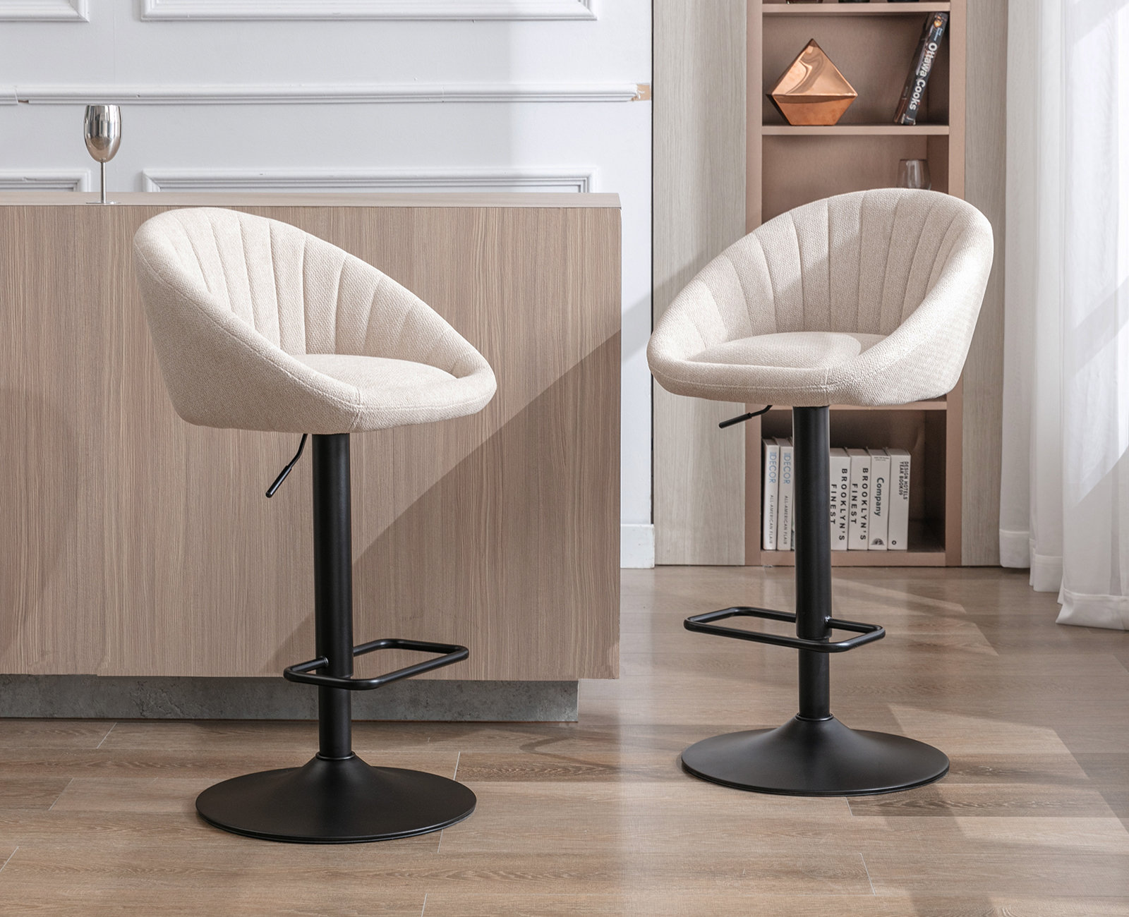 Latitude Run® Swivel Adjustable Height Stool & Reviews | Wayfair