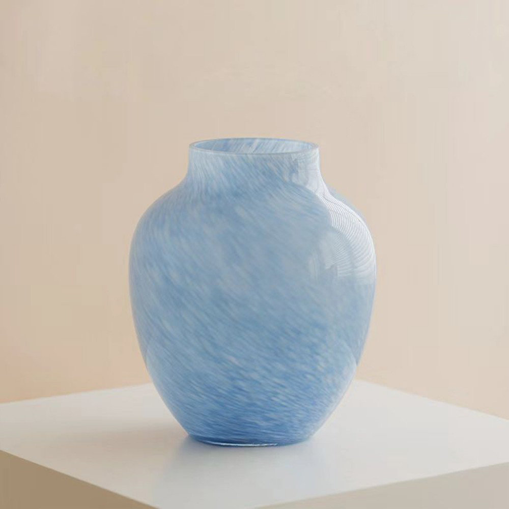 Latitude Run® Wathet + Round Modern + Glass material + Table Vases ...