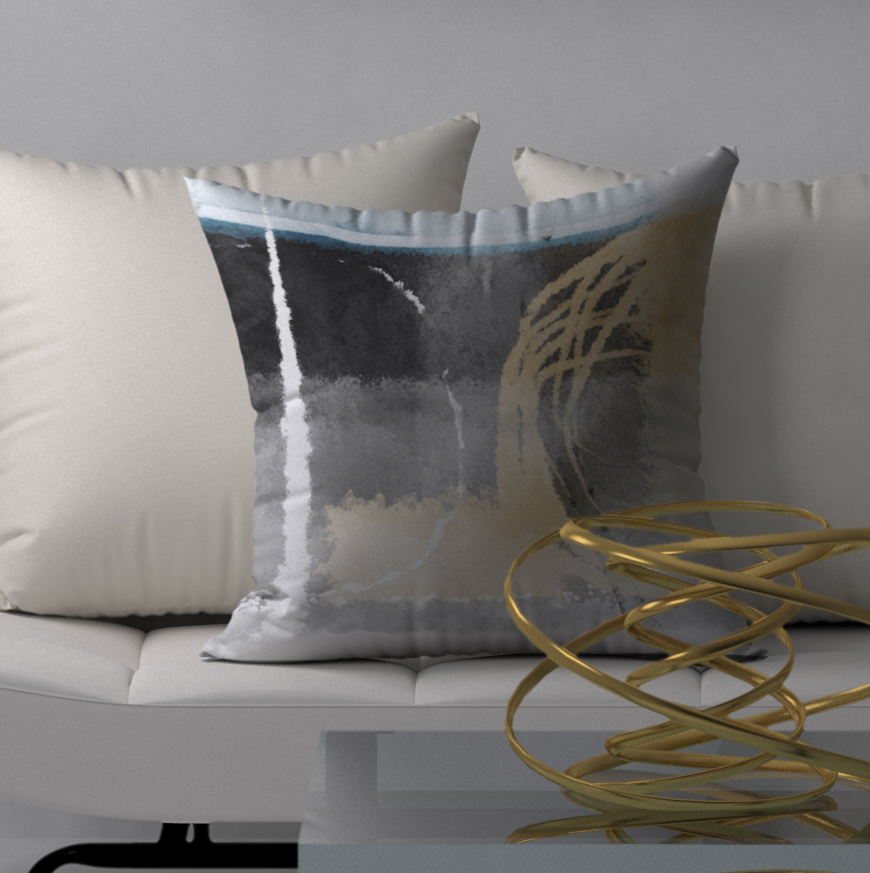 LeRoi Products Power Impressive Decorative Square Pillow Cover & Insert ...