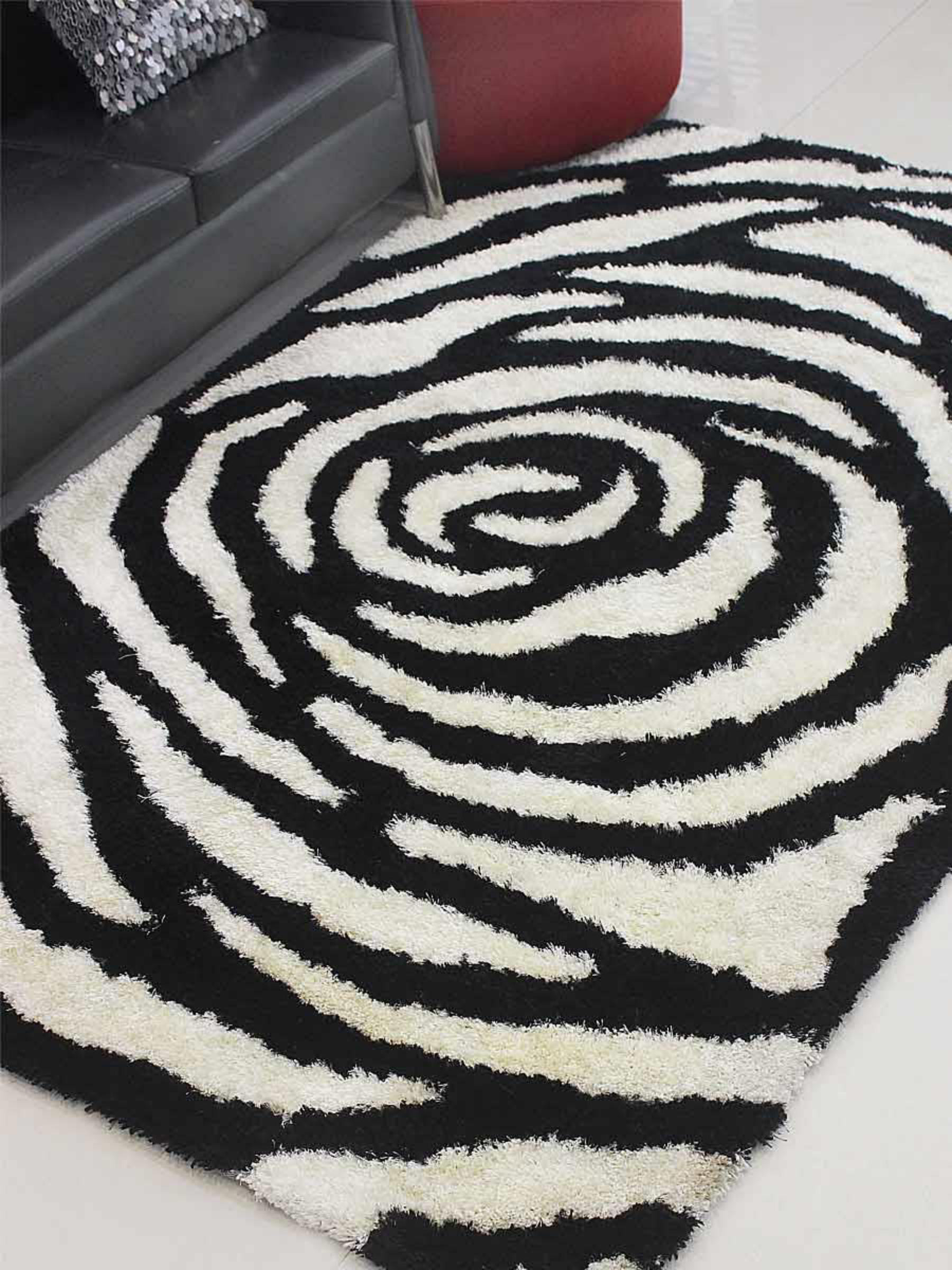 Mercer41 Heller HAND TUFTED SHAG POLYESTER ECO-FRIENDLY AREA RUGS ...