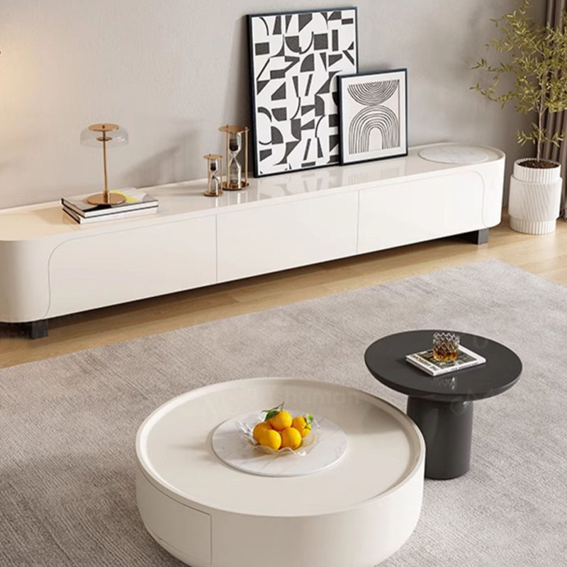 Creature B Comforts Modern Simple Style TV Stand and Coffee Table Set ...