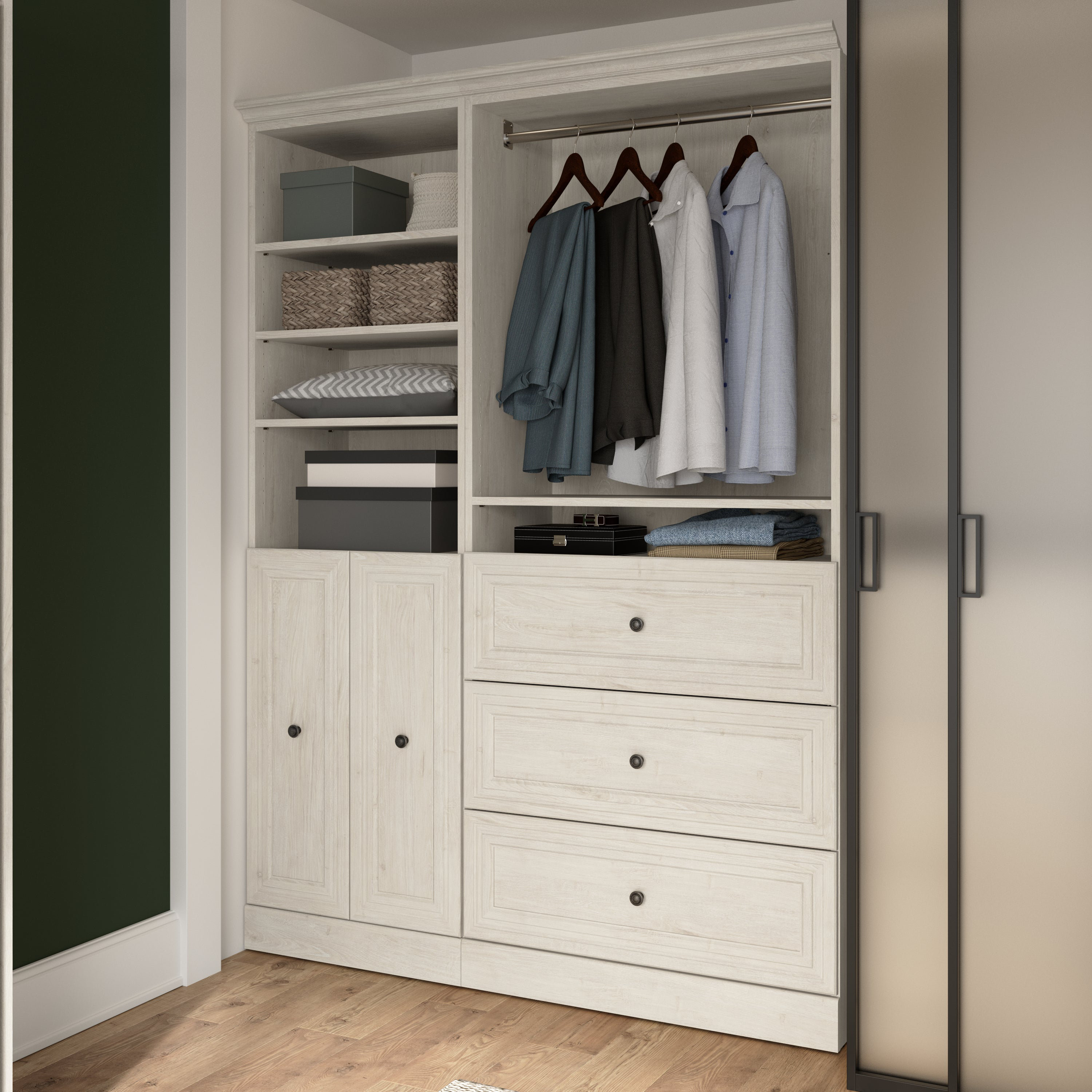 The Twillery Co.® Oneybrook 60" Closet System | Wayfair