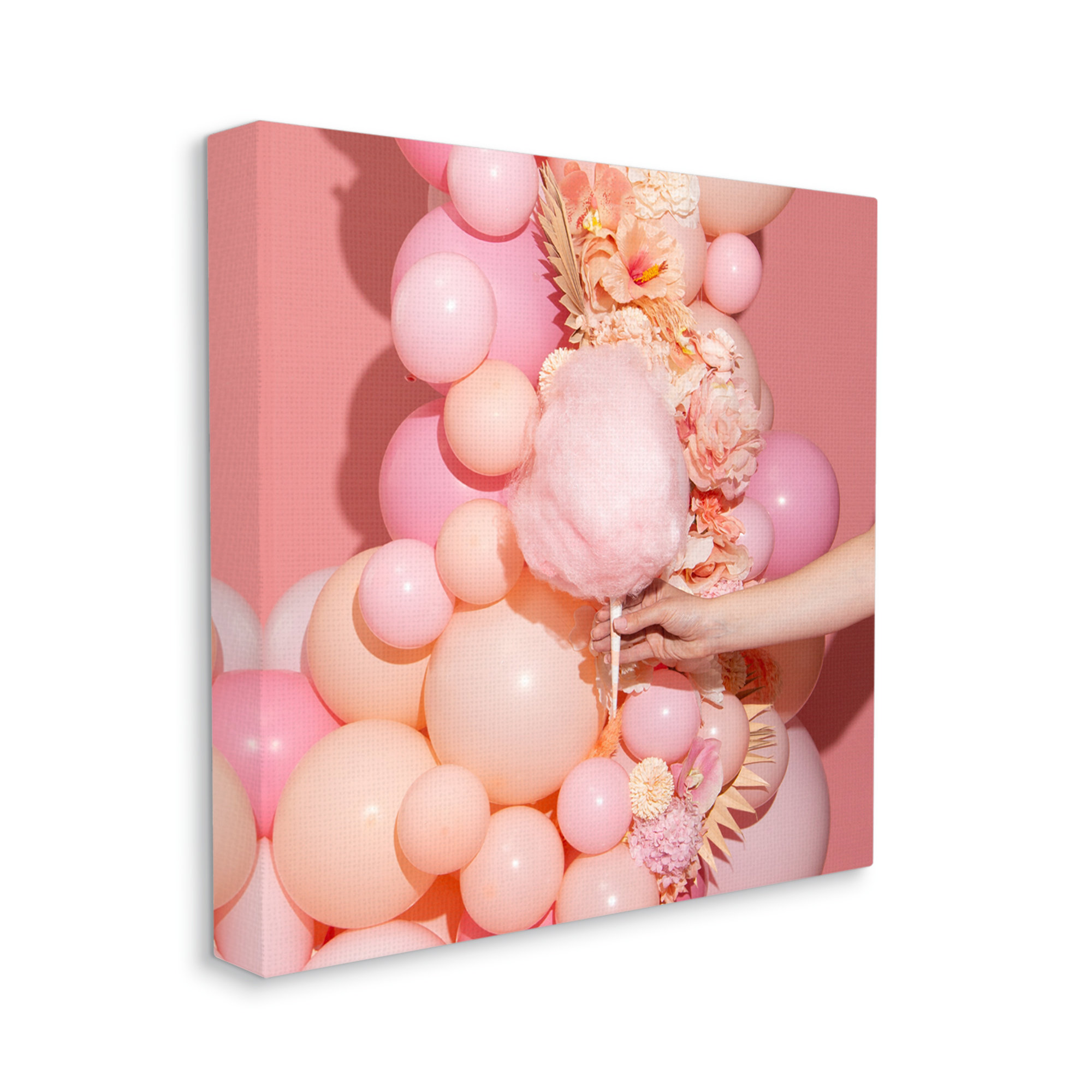 Ebern Designs Cotton Candy & Balloons On Canvas by LISH Creative | Wayfair