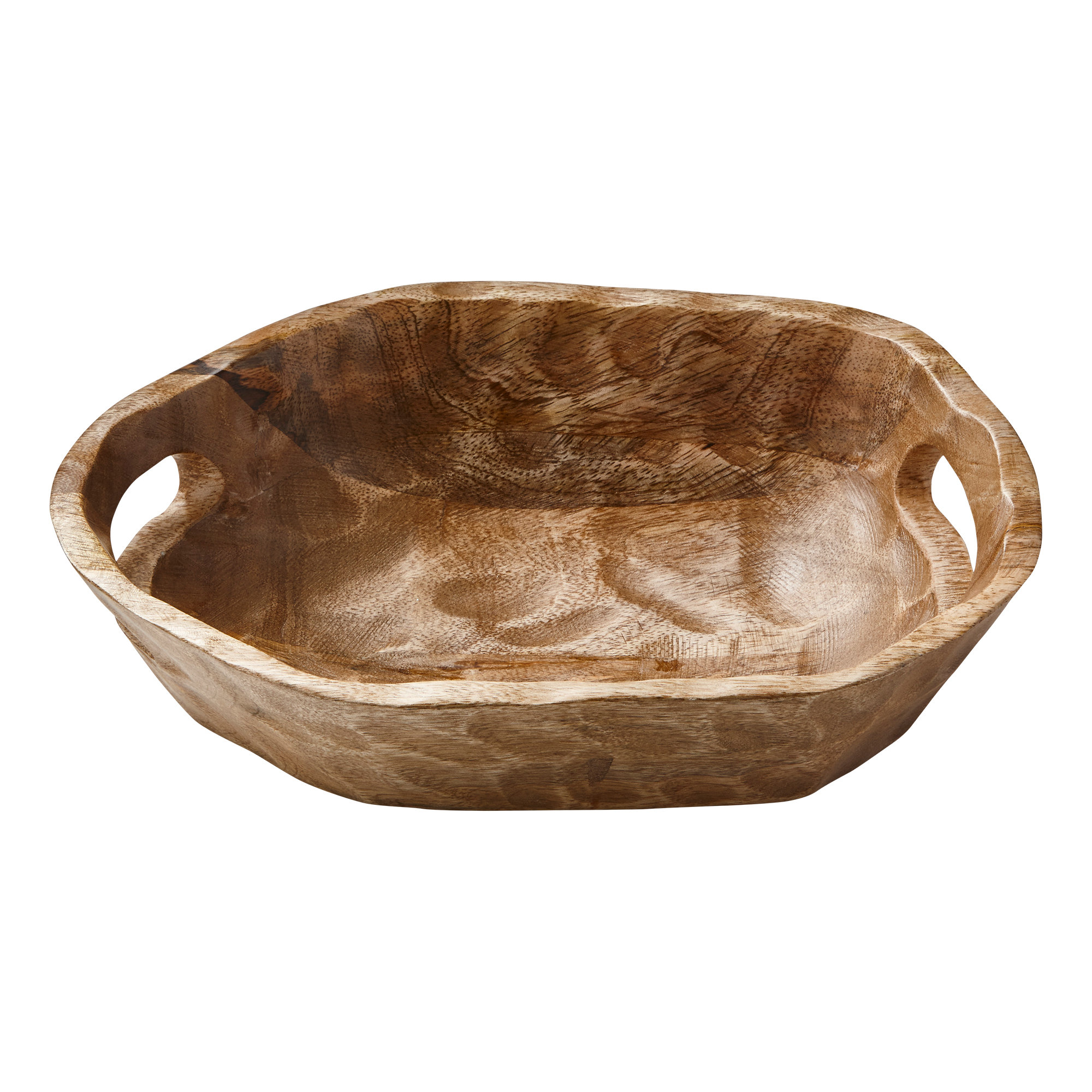 The Holiday Aisle® Organic Oval Open Handle Bowl | Wayfair