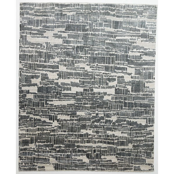Wrought Studio Jahsiah Hand Knotted Abstract Rug | Wayfair