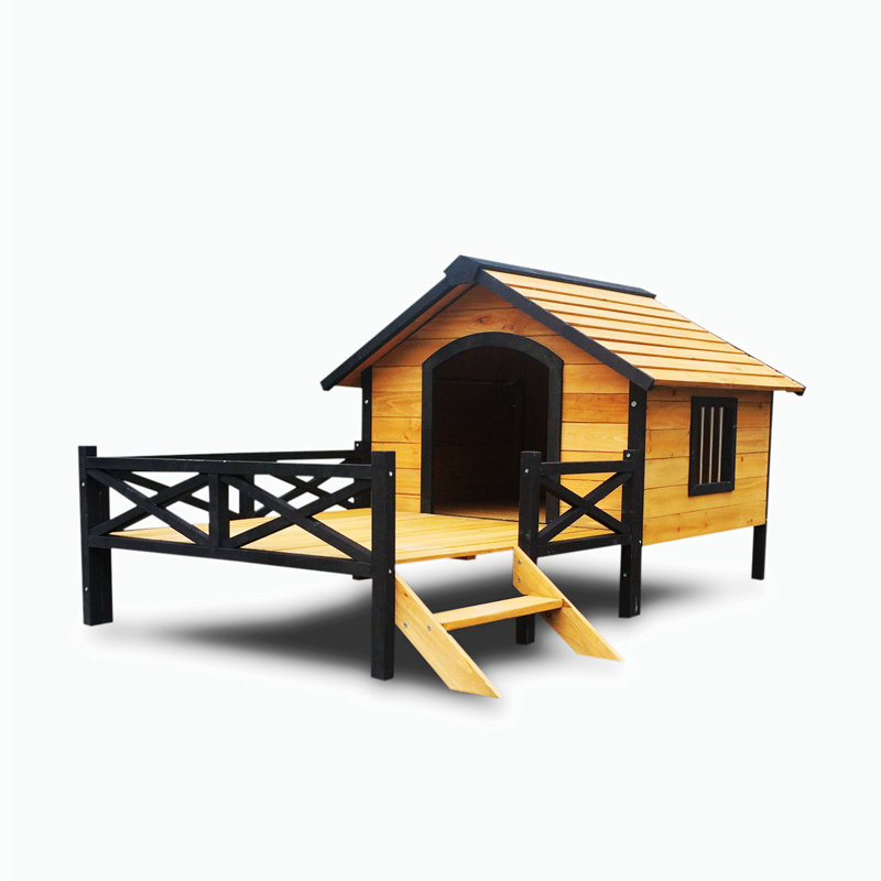 Tucker Murphy Pet™ Danzelle Yellow Brown Dog House | Wayfair