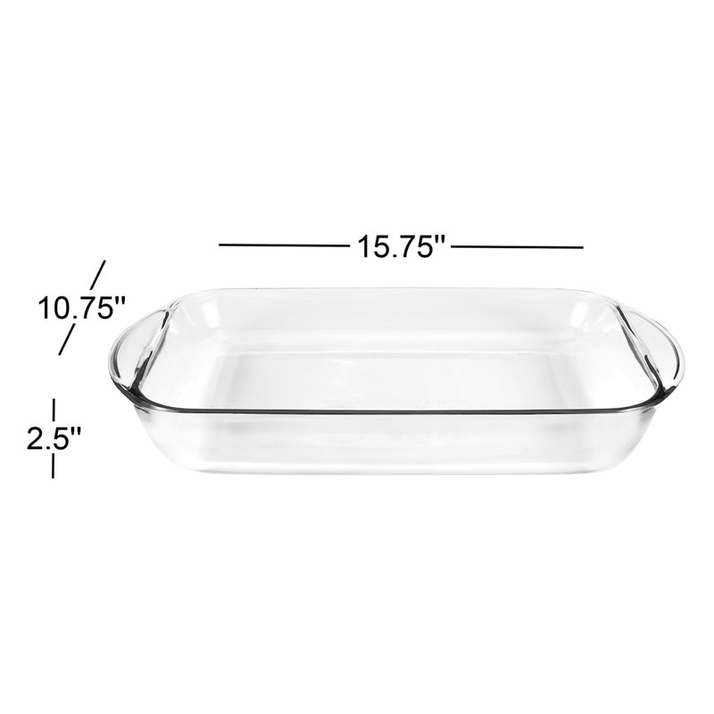 Rebrilliant Alta 4 Qt. Glass Rectangular Bake Dish & Reviews | Wayfair