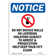 SignMission OSHA Notice - Do Not Deface Walls Sign With Symbol | Heavy ...