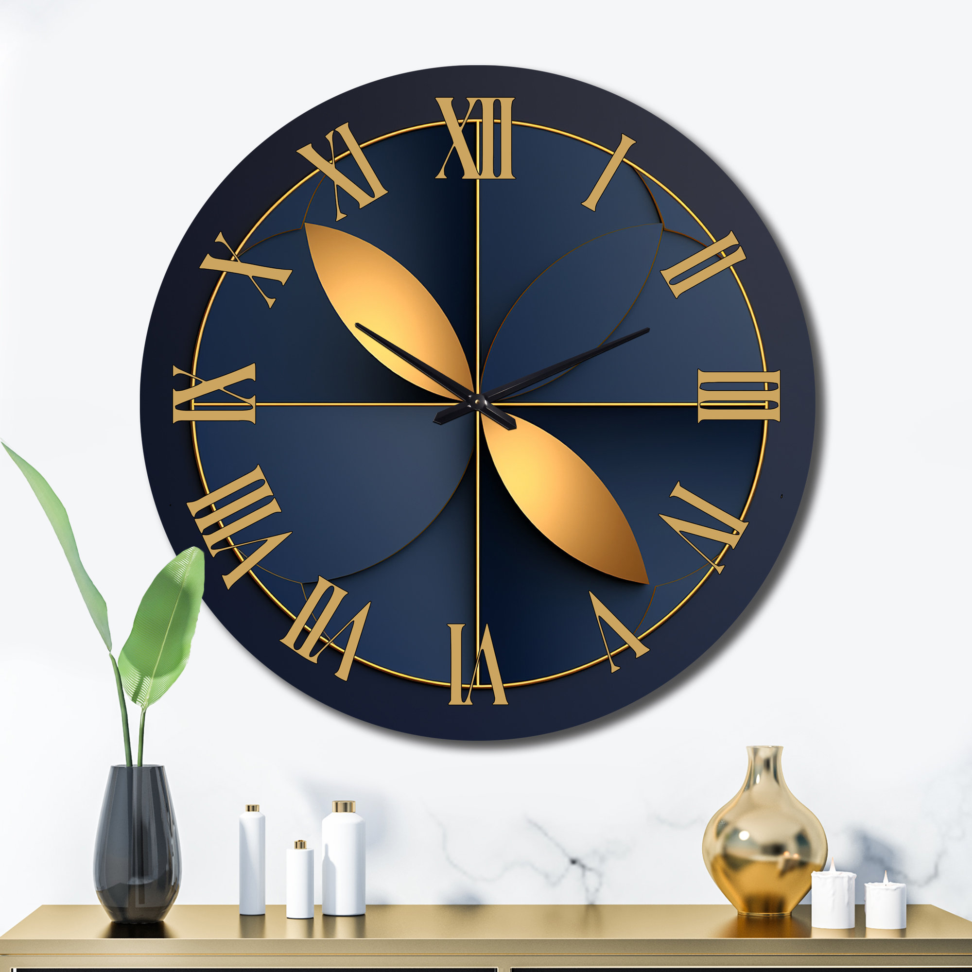 East Urban Home Sacramental Blue Minimal Sacred Geometry Seal III ...