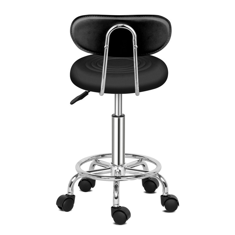 Orren Ellis Codnor Backed Adjustable Height Ergonomic Lab Stool with ...