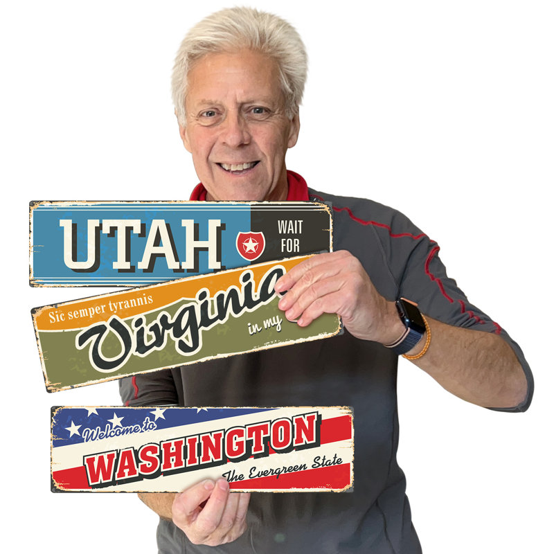 SmartSign Vintage Utah State Sign | Wayfair