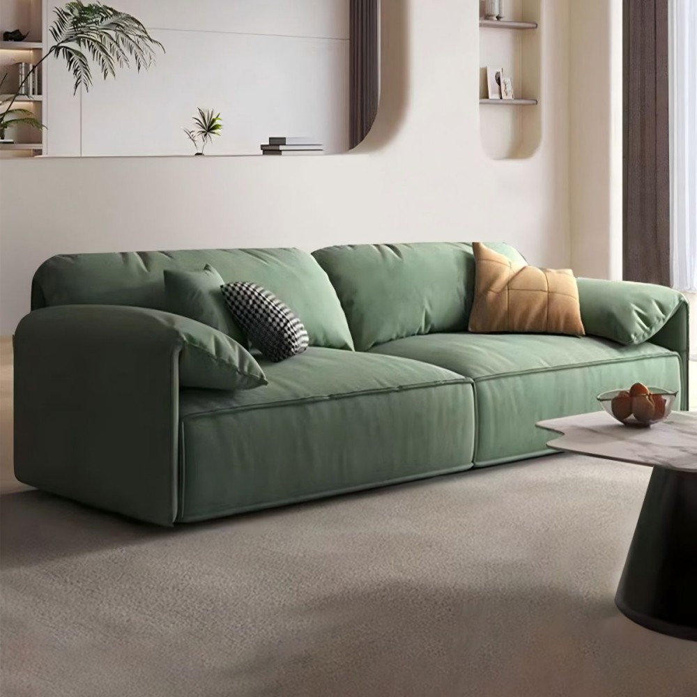 Wren Decors Green 100% Polyester Modular Sofa cushion couch | Wayfair