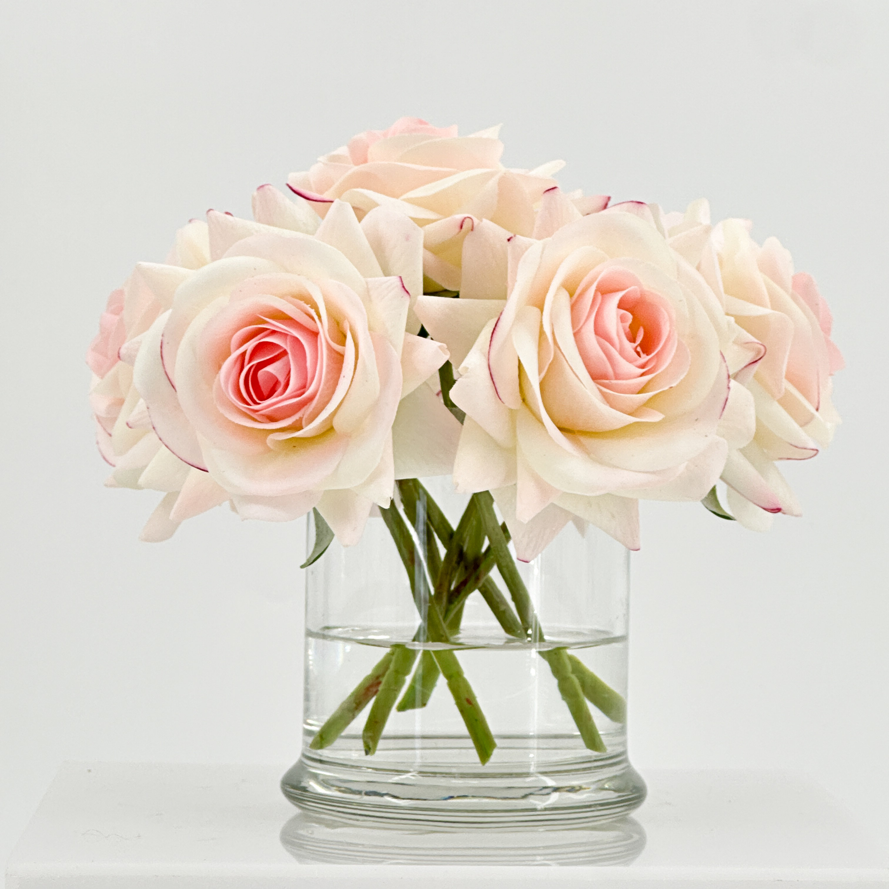Red Barrel Studio® Small Real-Touch Rose Flower Centerpiece Unique Cozy ...