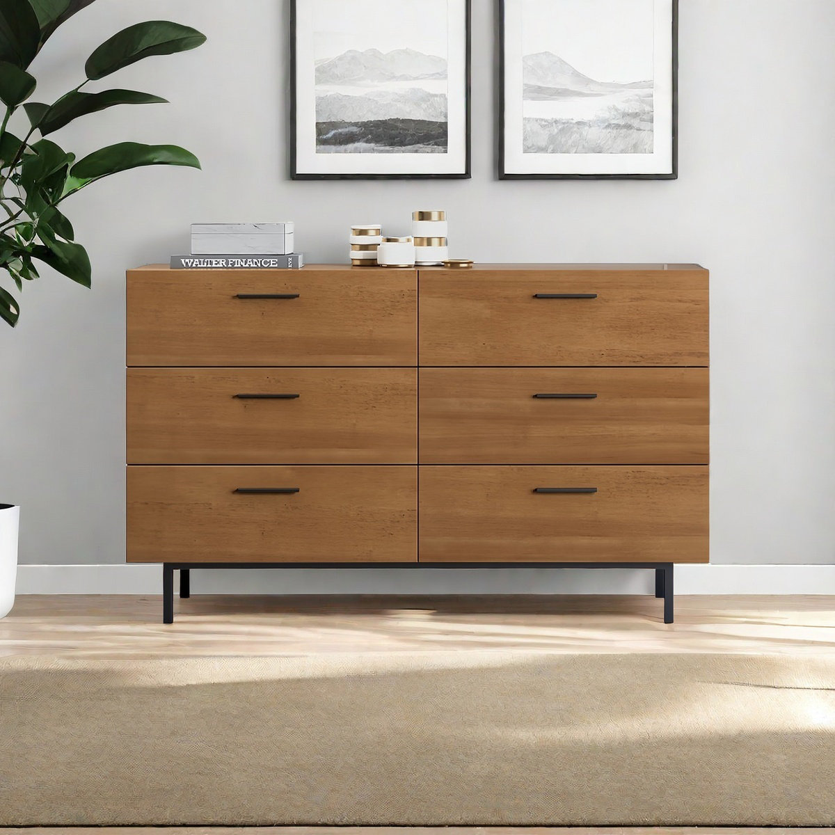 Licalilo Solid Wood Modern Bedroom Storage Cabinet | Wayfair