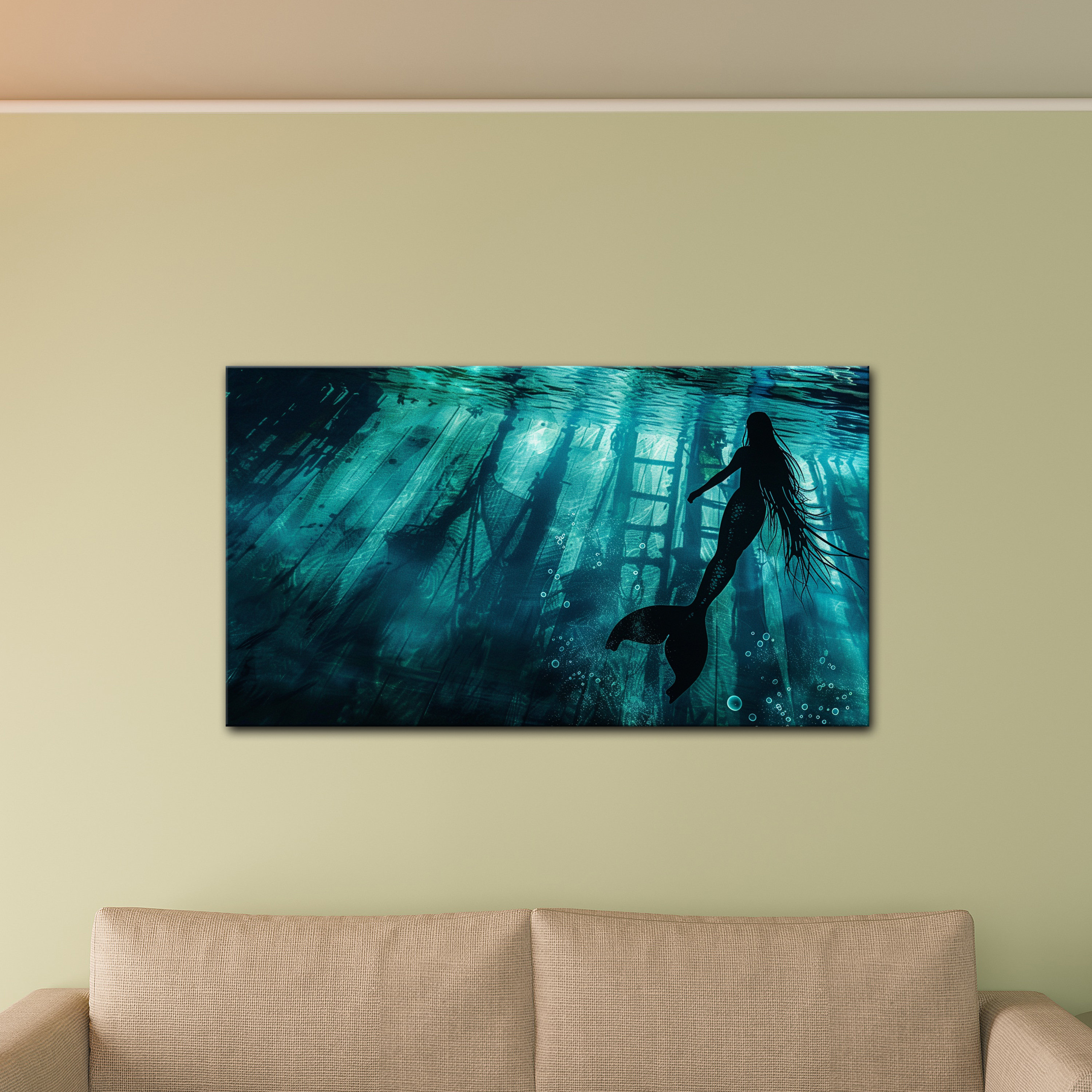 Highland Dunes Deep Sea Dream: Ancient Ship Phantom Mermaid by Genie's ...