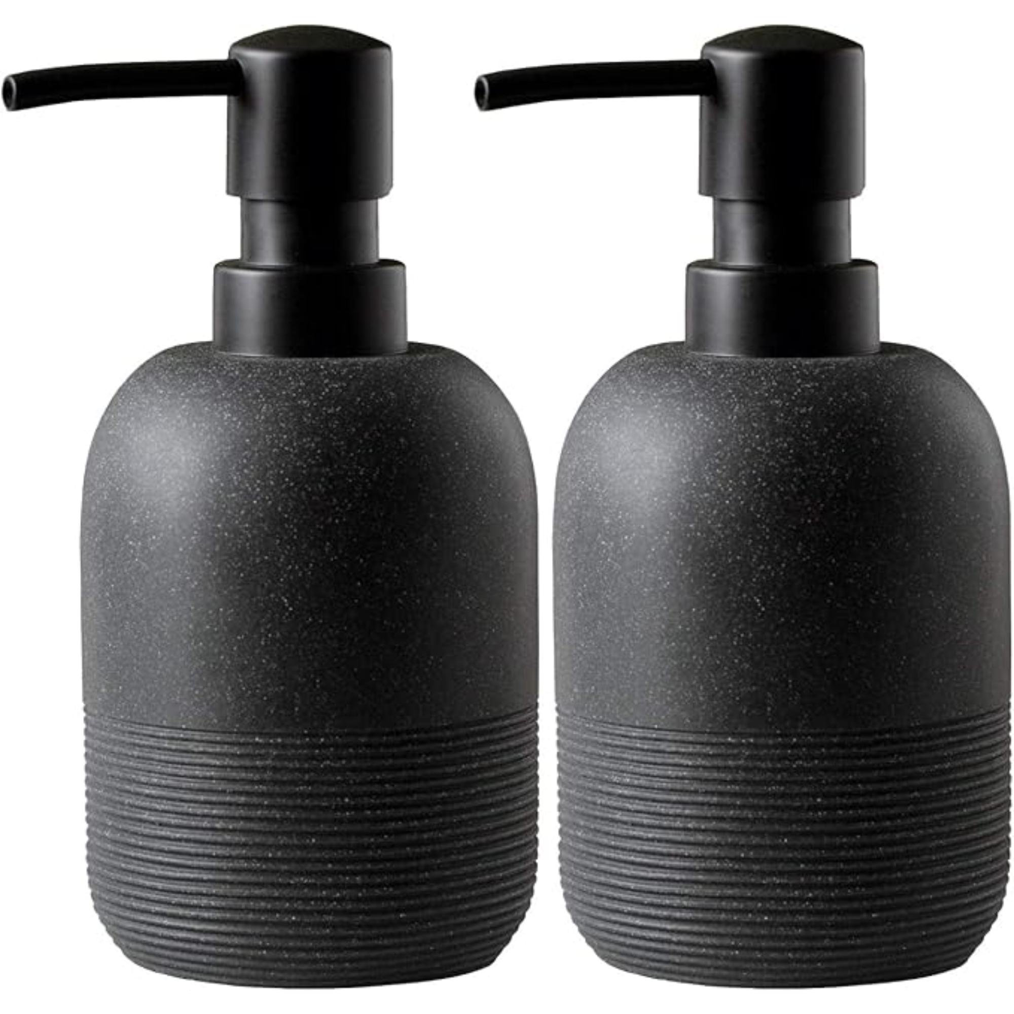 Latitude Run® Matte Black Soap Dispenser Sets With Pump,Hand Soap And ...