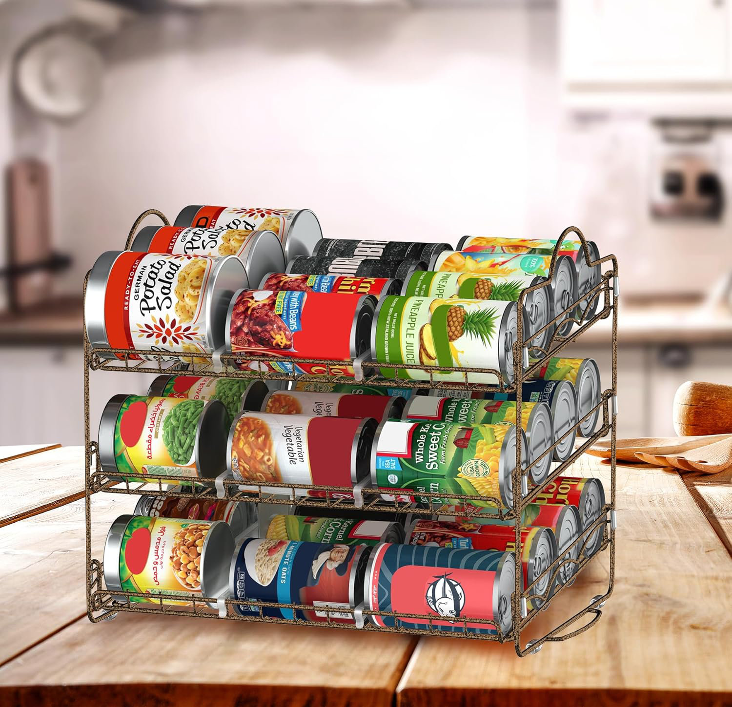 Mint Pantry® Kitchen Storage Can Rack Organizer, Stackable Can ...
