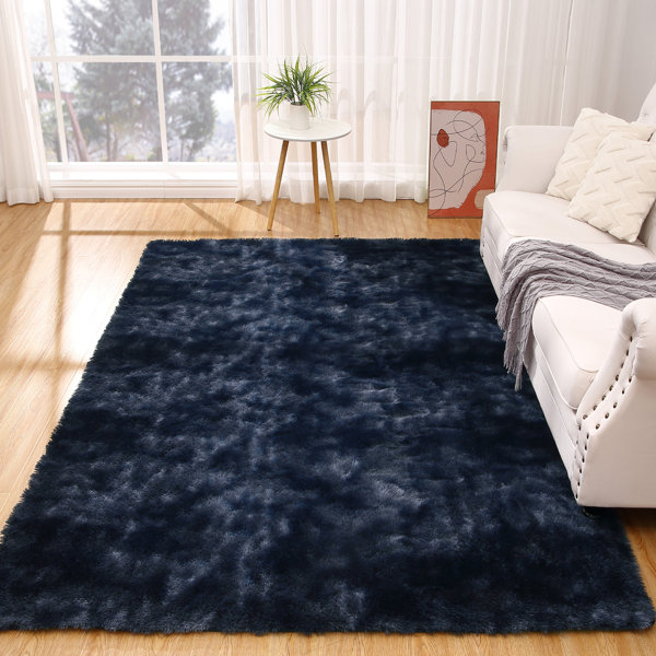 Mercer41 Tie-Dye Washable Shag Area Rugs Non-Slip Fluffy Shag Plush ...