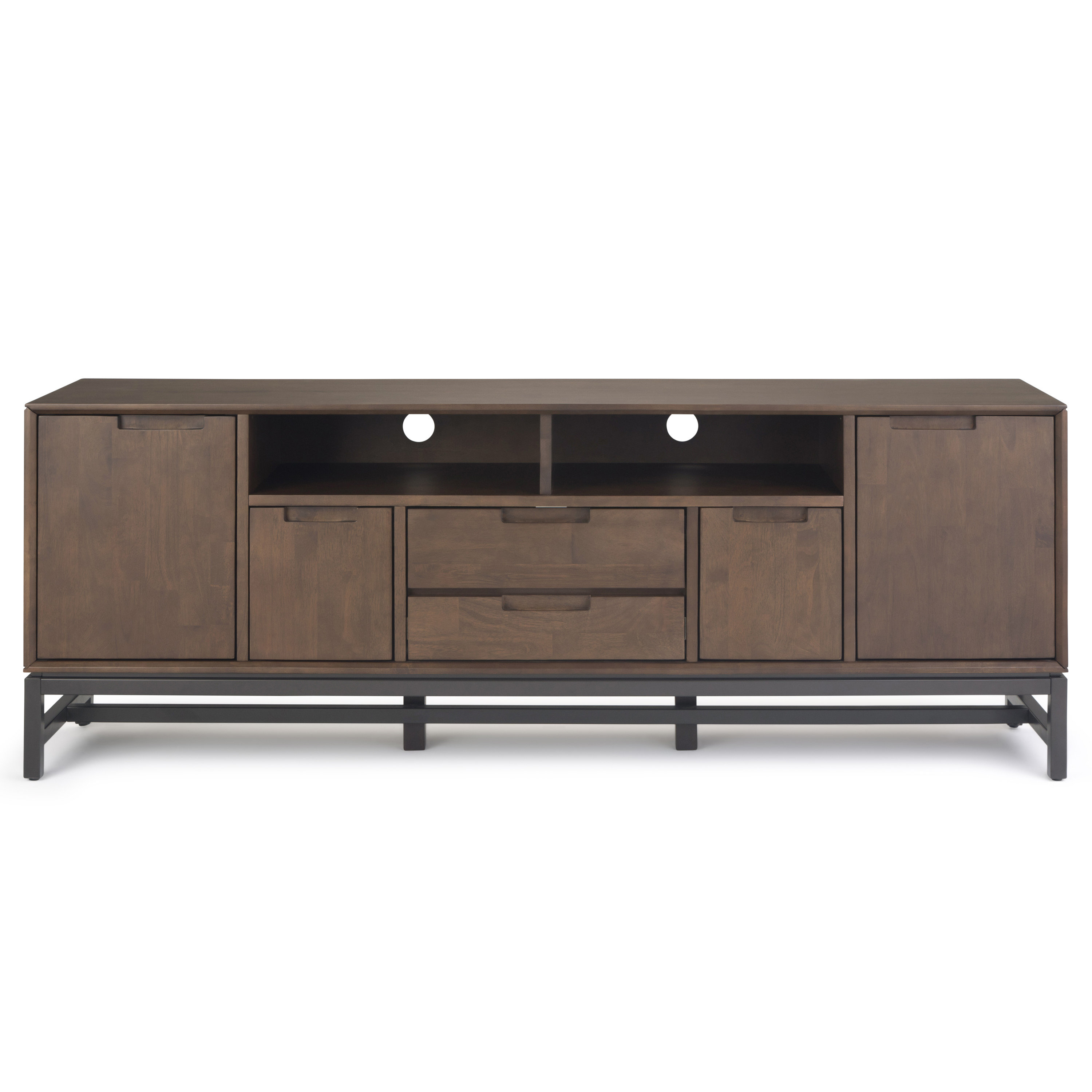 Simpli Home Banting Solid Wood TV Stand for TVs up to 78" & Reviews ...