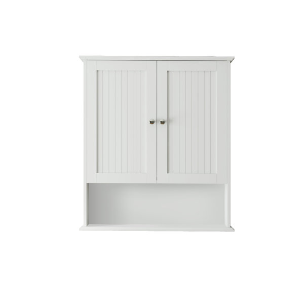 Red Barrel Studio® Kinlyn Black Wall Bathroom Cabinet | Wayfair