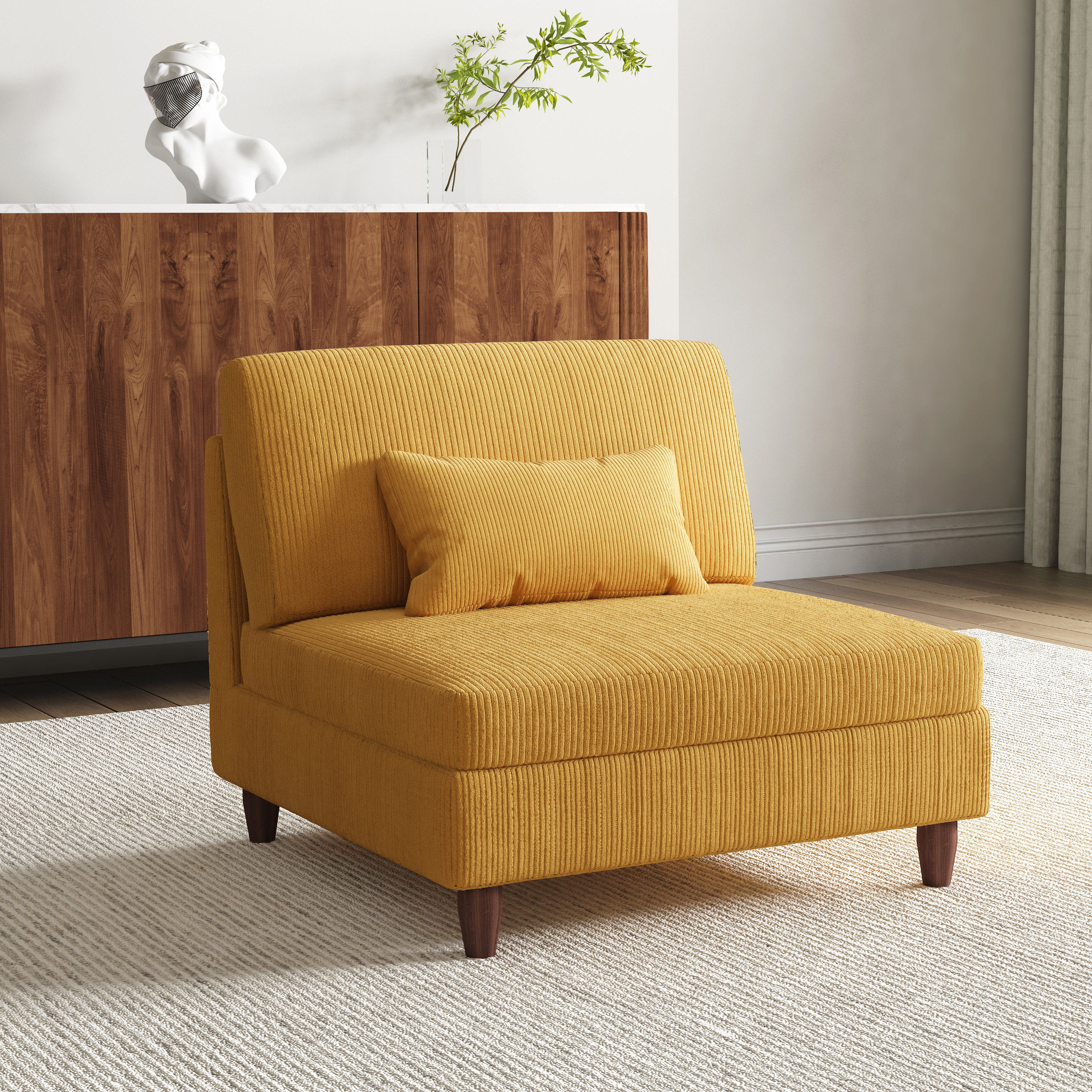 Pia Ricco Mordecai 95Cm Wide Corner Wedge | Wayfair.co.uk