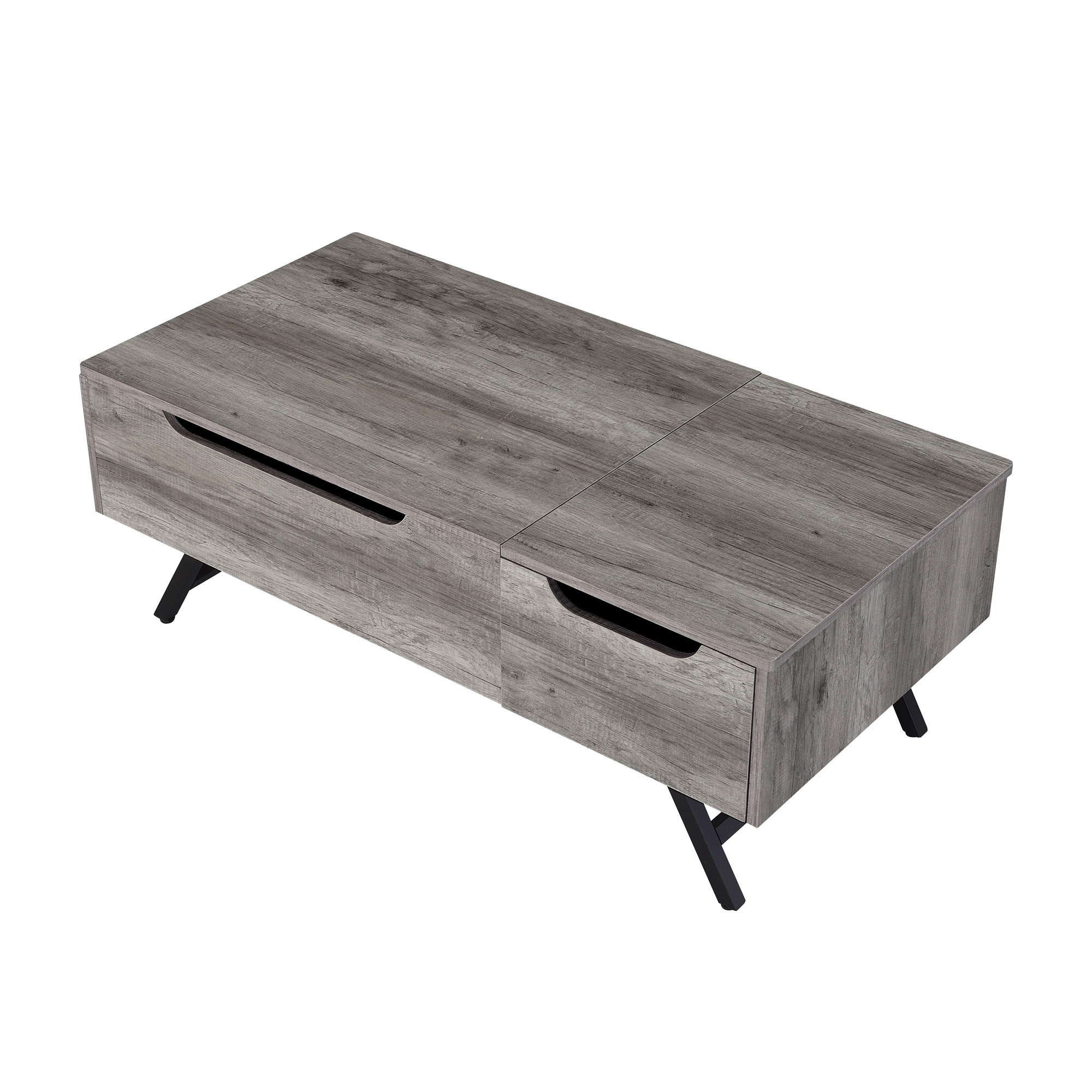 17 Stories Oak Finish Coffee Table Lift Top | Wayfair