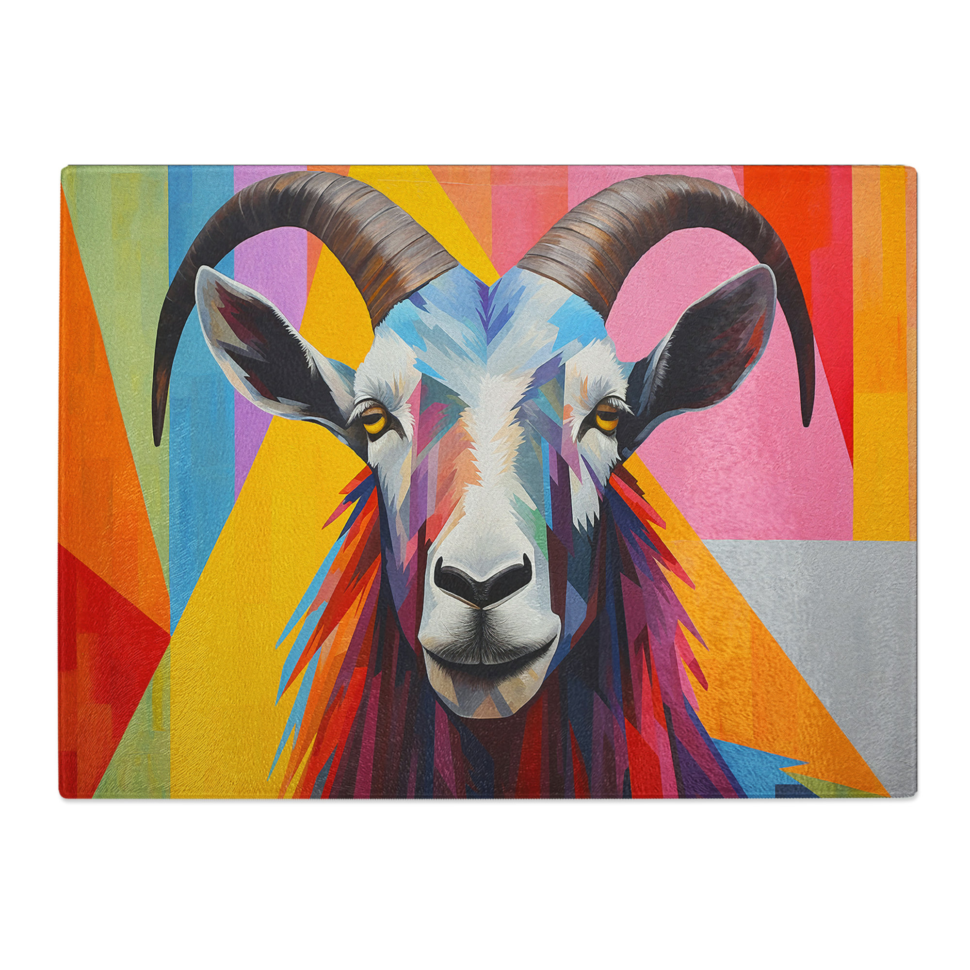 Metro Lane Goat Geometric Glass Chopping Board | Wayfair.co.uk