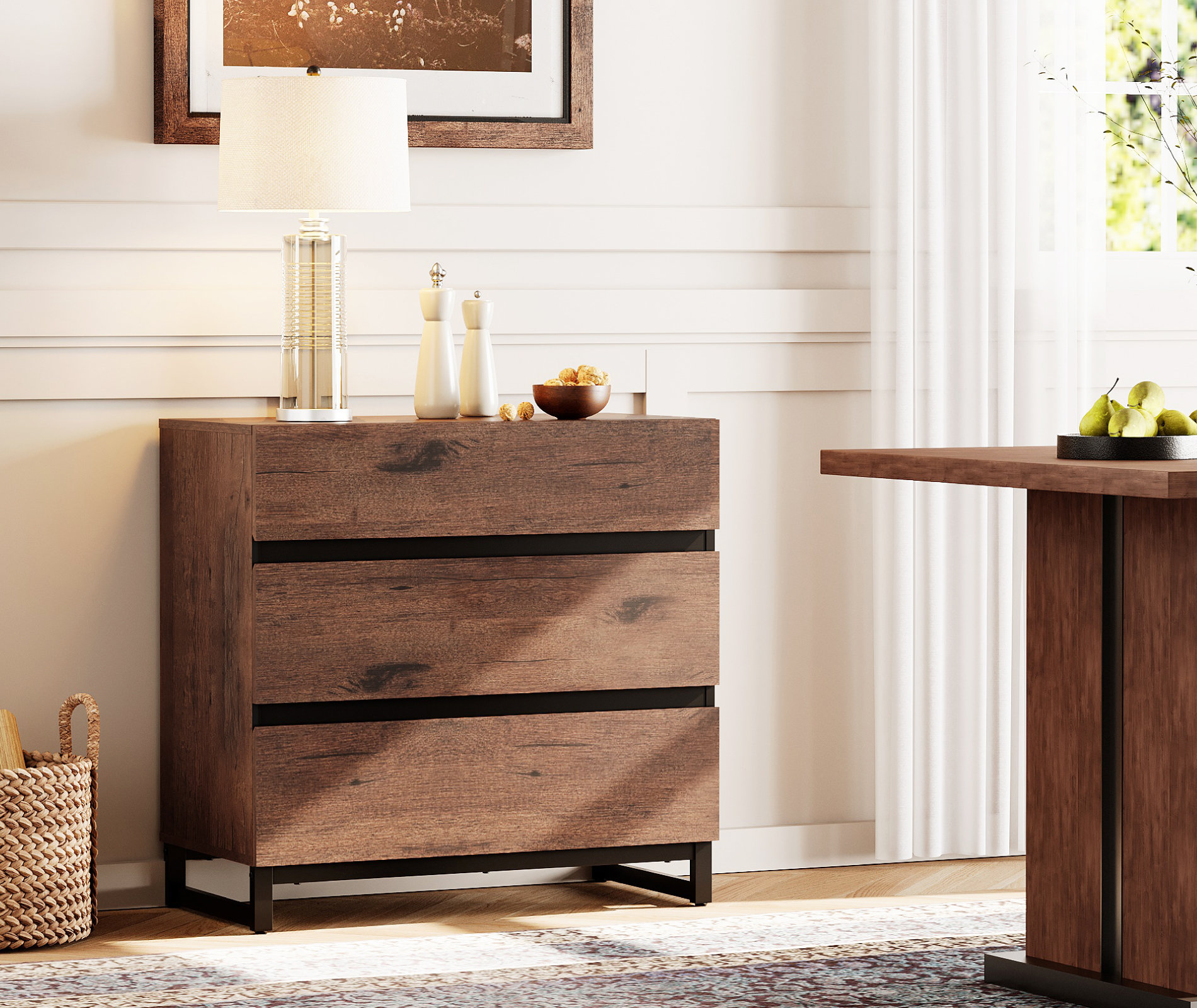 Latitude Run® Modern Wooden Dresser For Bedroom Or Living Room, Closet ...