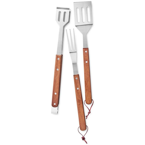 The Season Martha Stewart Collection Barbeque, 3-Pc Wood Handled ...