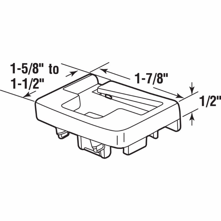 Prime-Line Sliding Closet Mirror Door Top Guide - Wayfair Canada