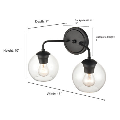 Longshore Tides Advaith 2 - Light Dimmable Vanity Light | Wayfair