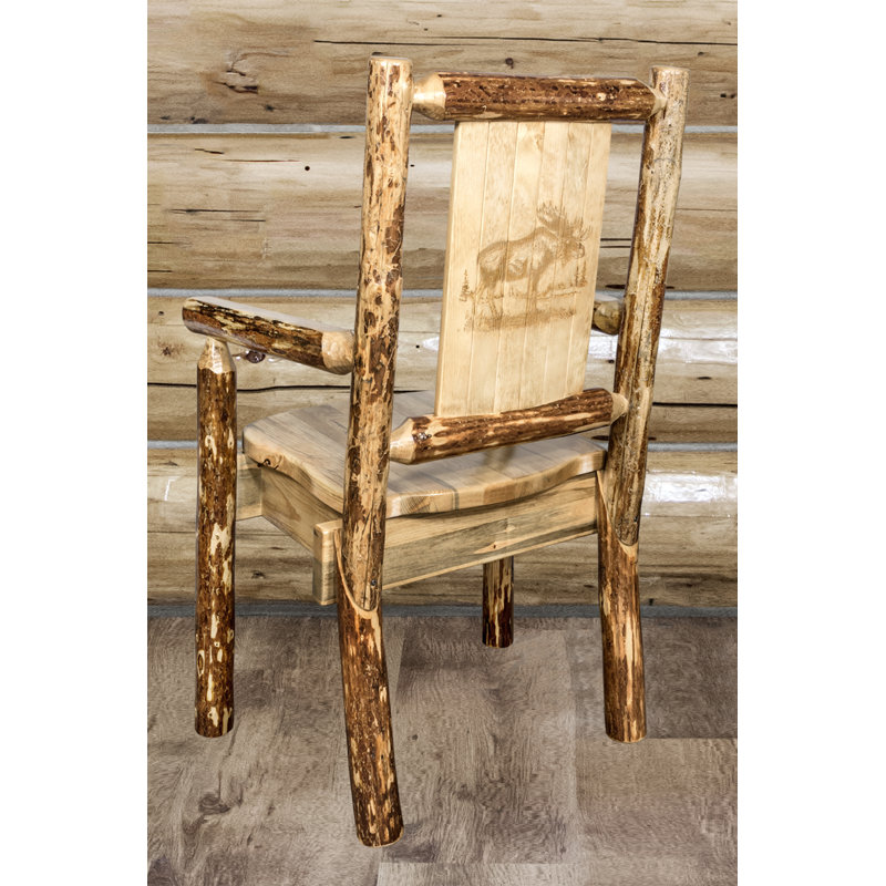 Loon Peak® Glacier Country Collection Lodge Pole Pine Chair | Wayfair