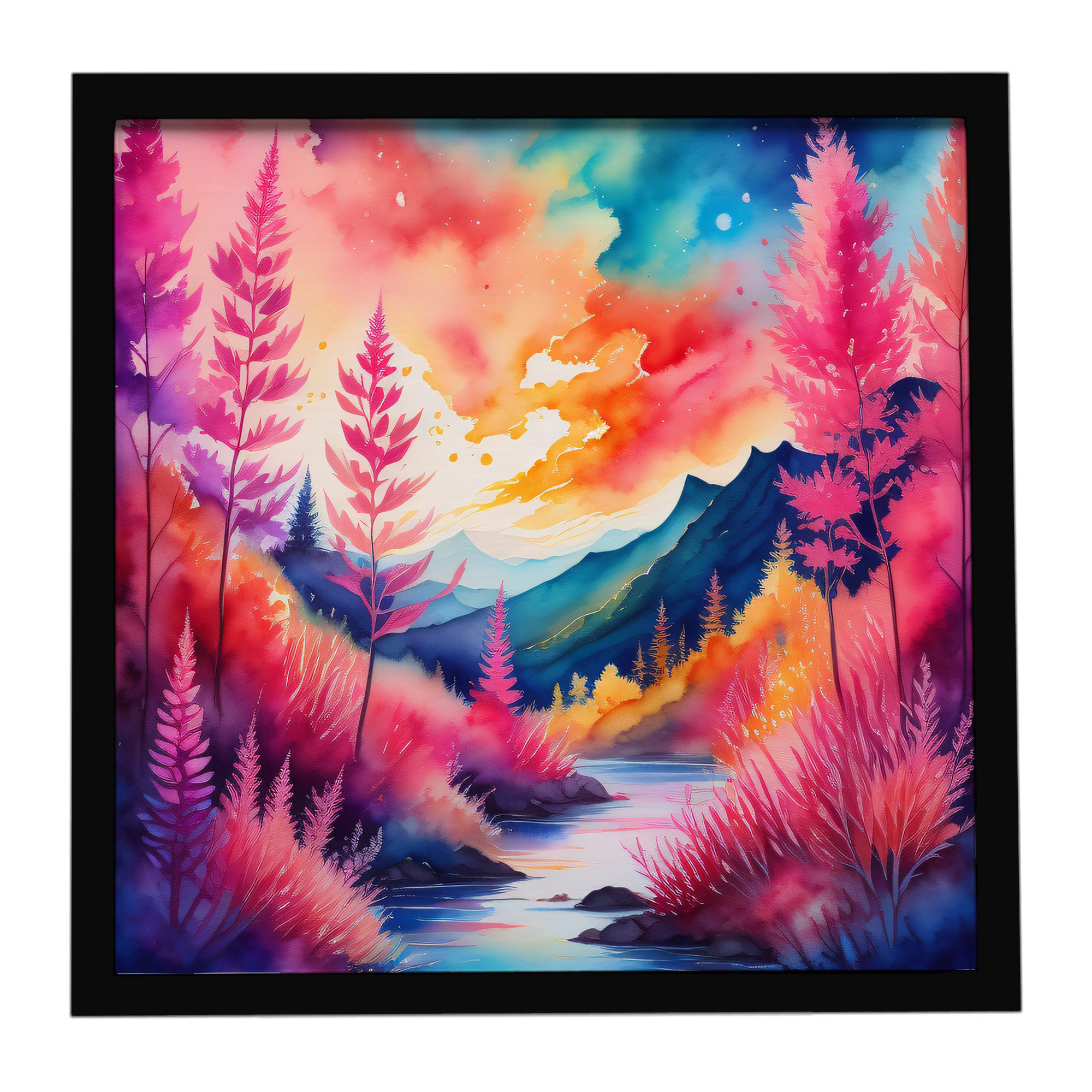 Caroline's Treasures Colorful Astilbe Framed Metal Print | Wayfair