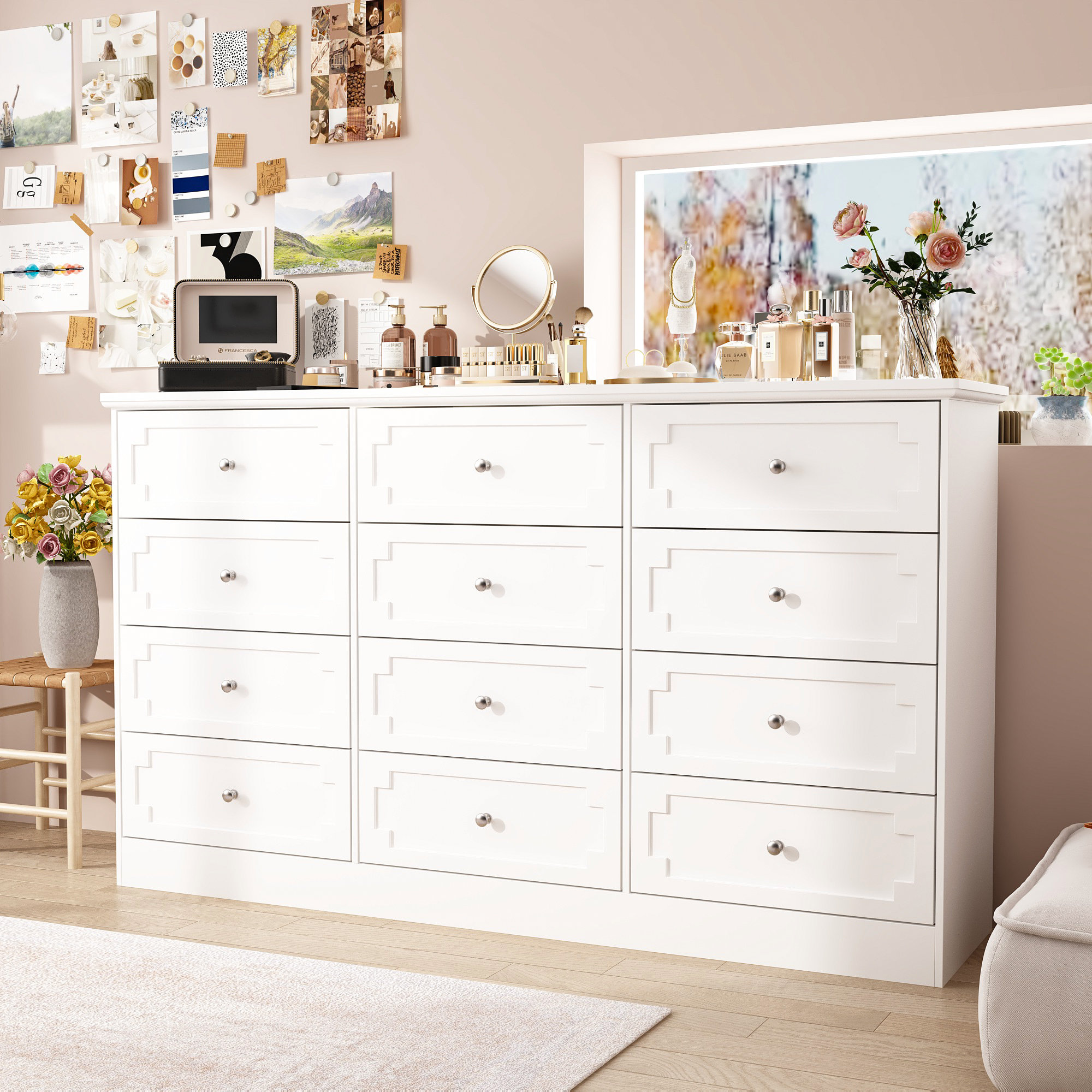 Ebern Designs 12-Drawer Desser With Elegent Design & Reviews | Wayfair