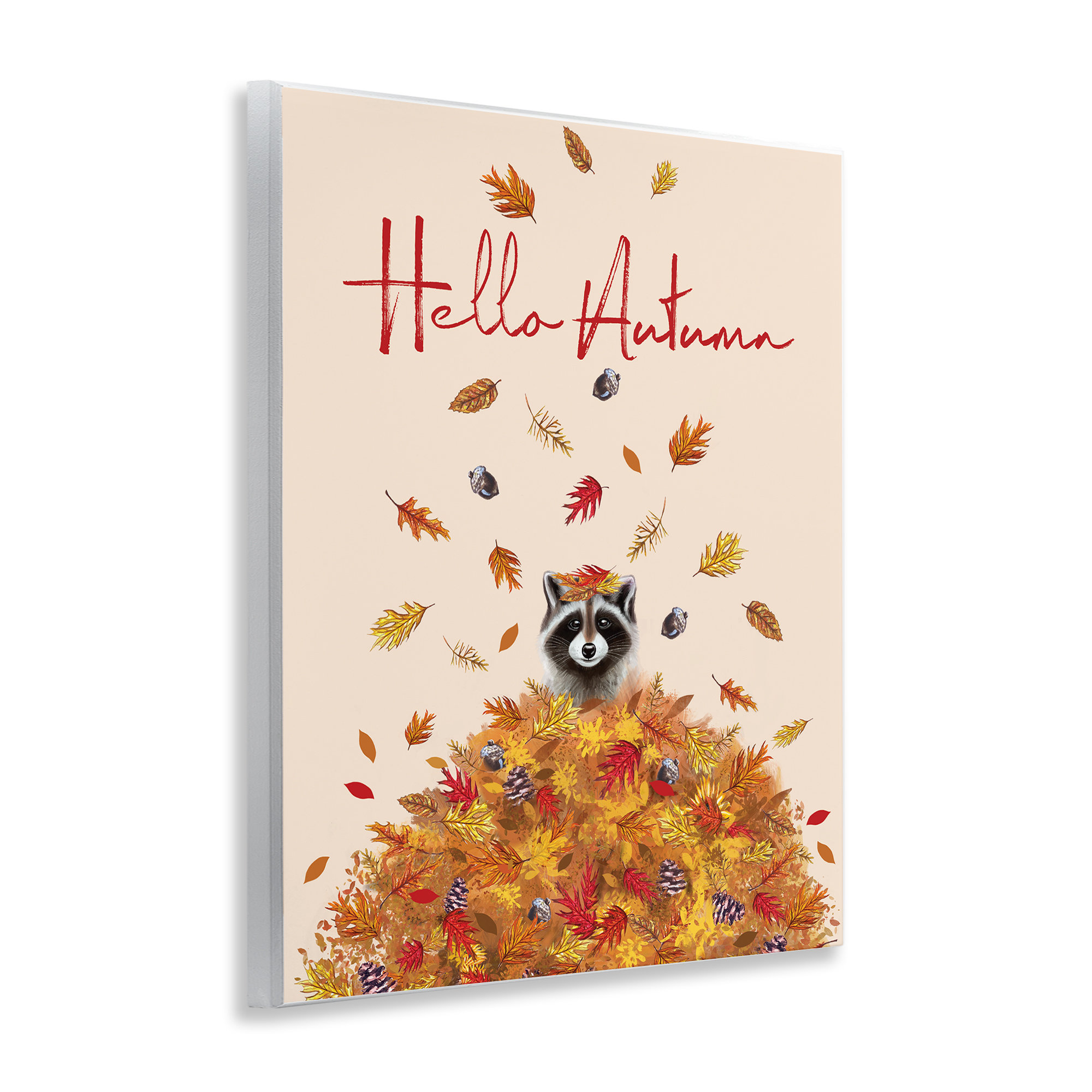 Ophelia & Co. Hello Autumn Raccoon Wall Plaque, design by Elizabeth ...