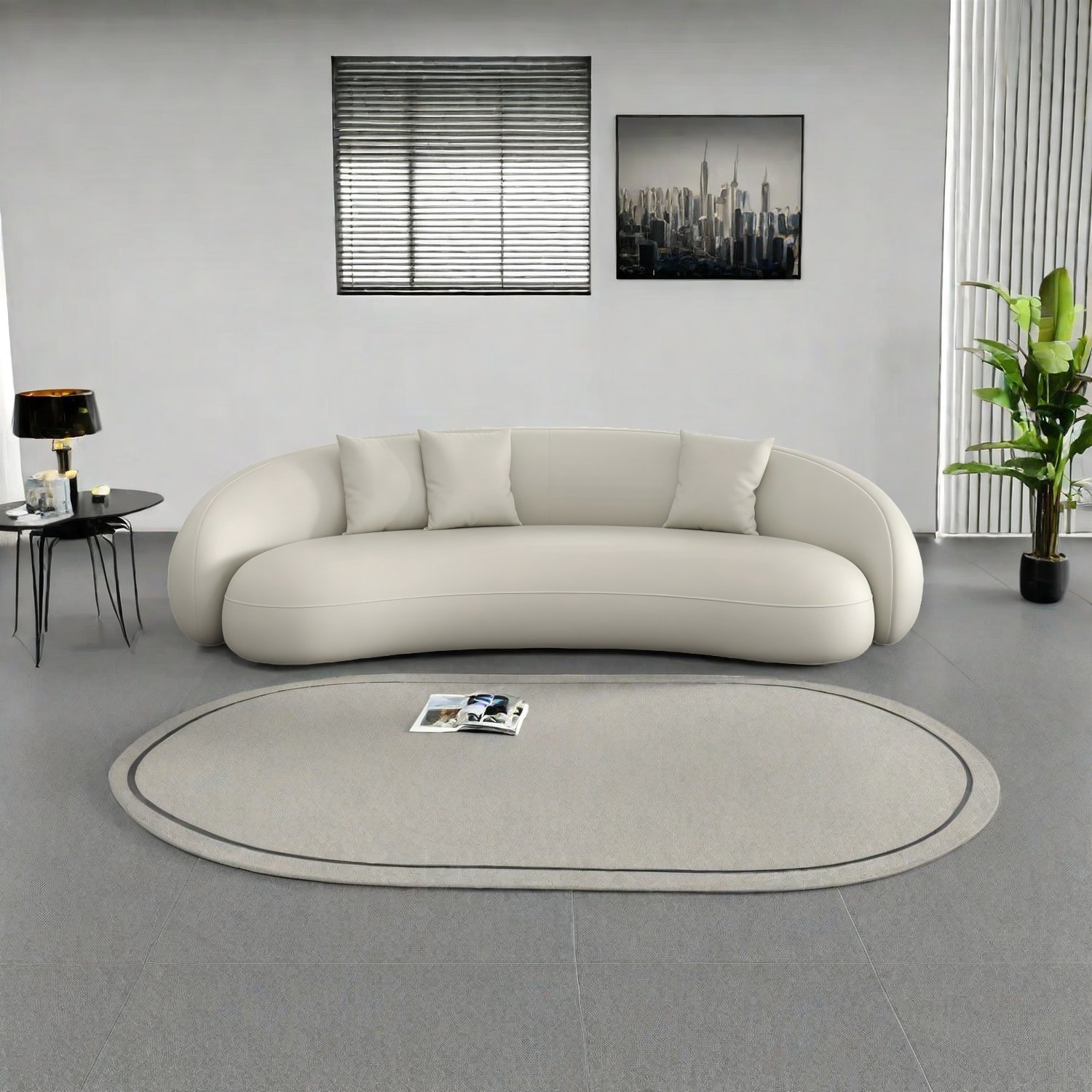 Orren Ellis Canapé courbé moderne et luxueux - Wayfair Canada