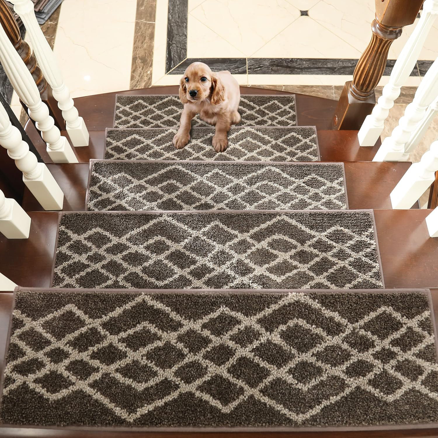 RAPTIZ Soft Stair Treads Non-Slip Carpet Mat Indoor Stair Runners For ...