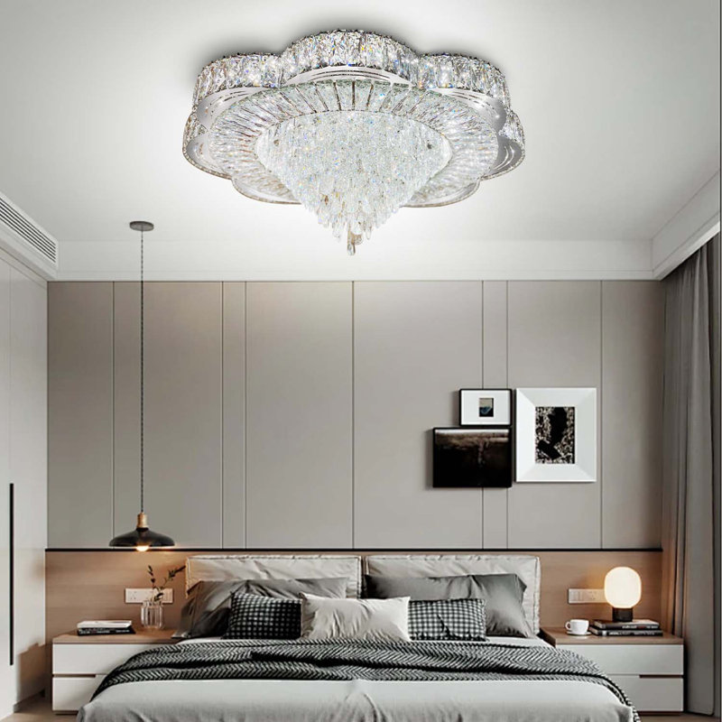 Rosdorf Park Idar 32inch Modern Empire Premium K9 Crystal Chandelier ...