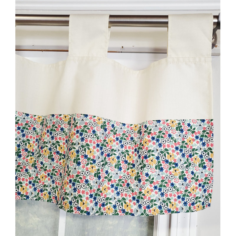 RLF Home Petite flower Tab Valance | Wayfair