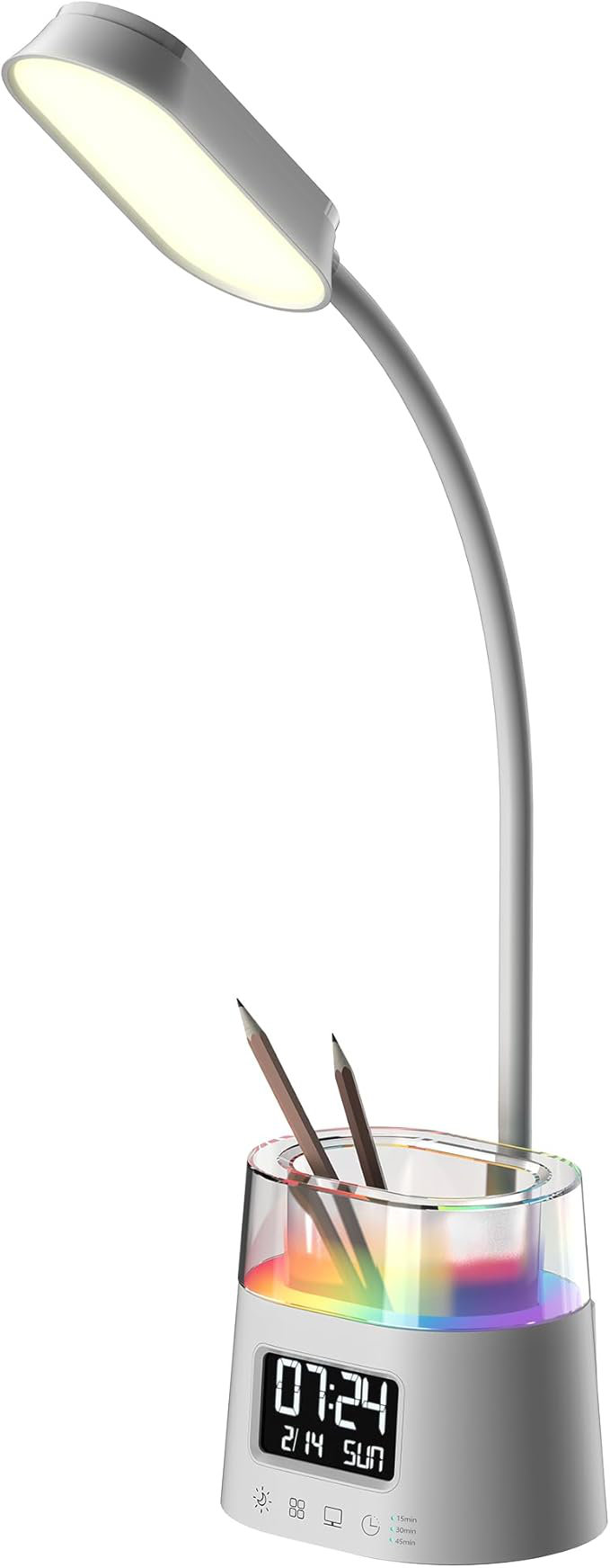 Wrought Studio™ LED Flexible Gooseneck Desk Lamp – 23" Flexible ...