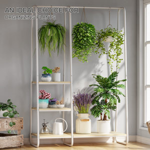 Rebrilliant Mahsiah Portable Clothes Hanging Rack,Closet Racks with ...